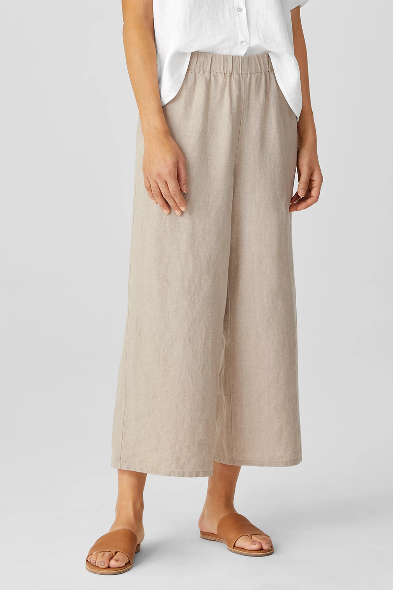 Organic Handkerchief Linen Bateau Neck Top | EILEEN FISHER
