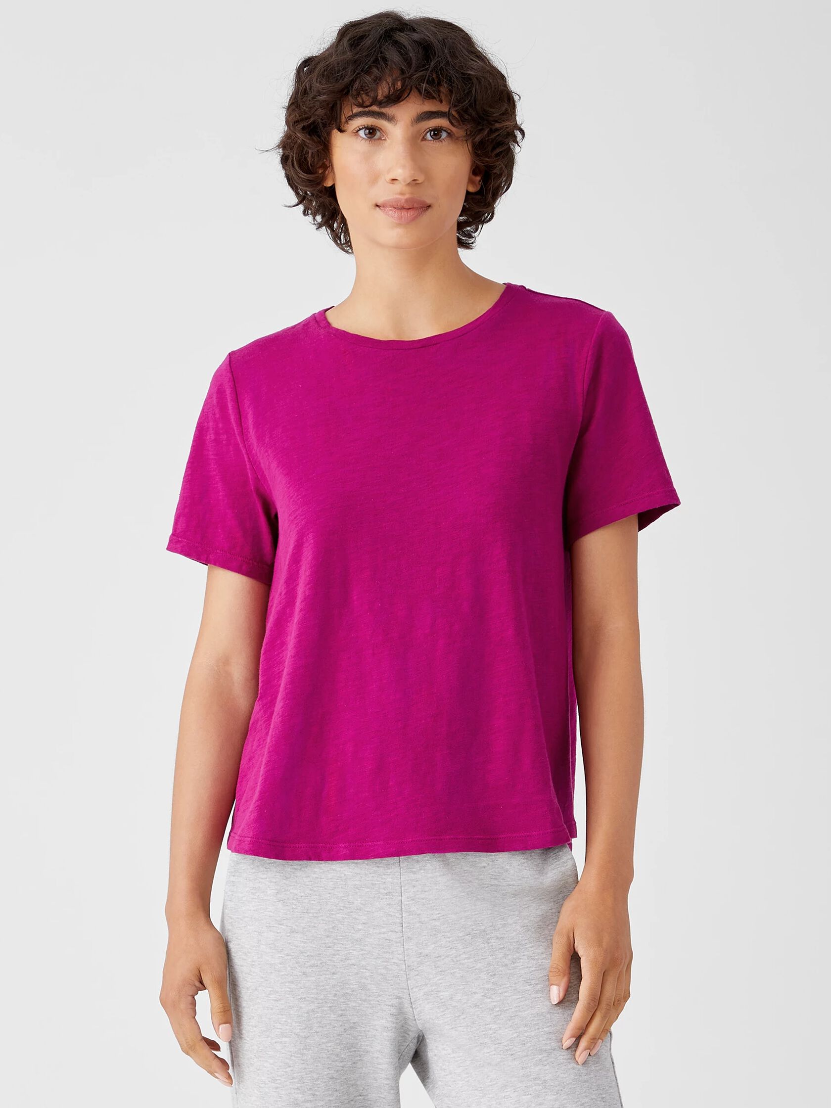 Organic Cotton Slub Tee | EILEEN FISHER
