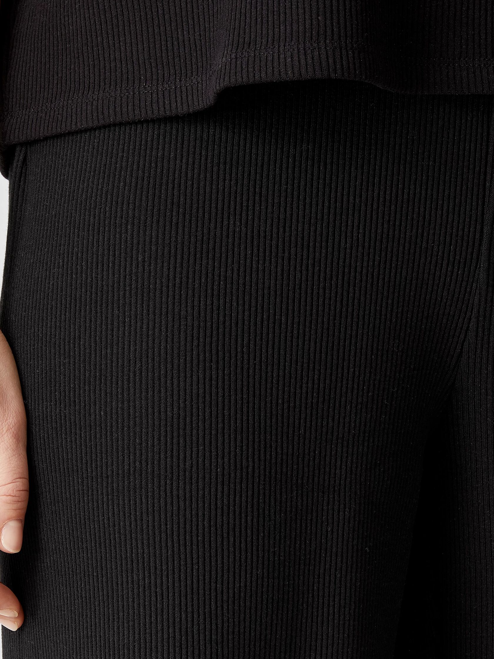 Ribbed Organic Cotton Blend Straight Pant | EILEEN FISHER