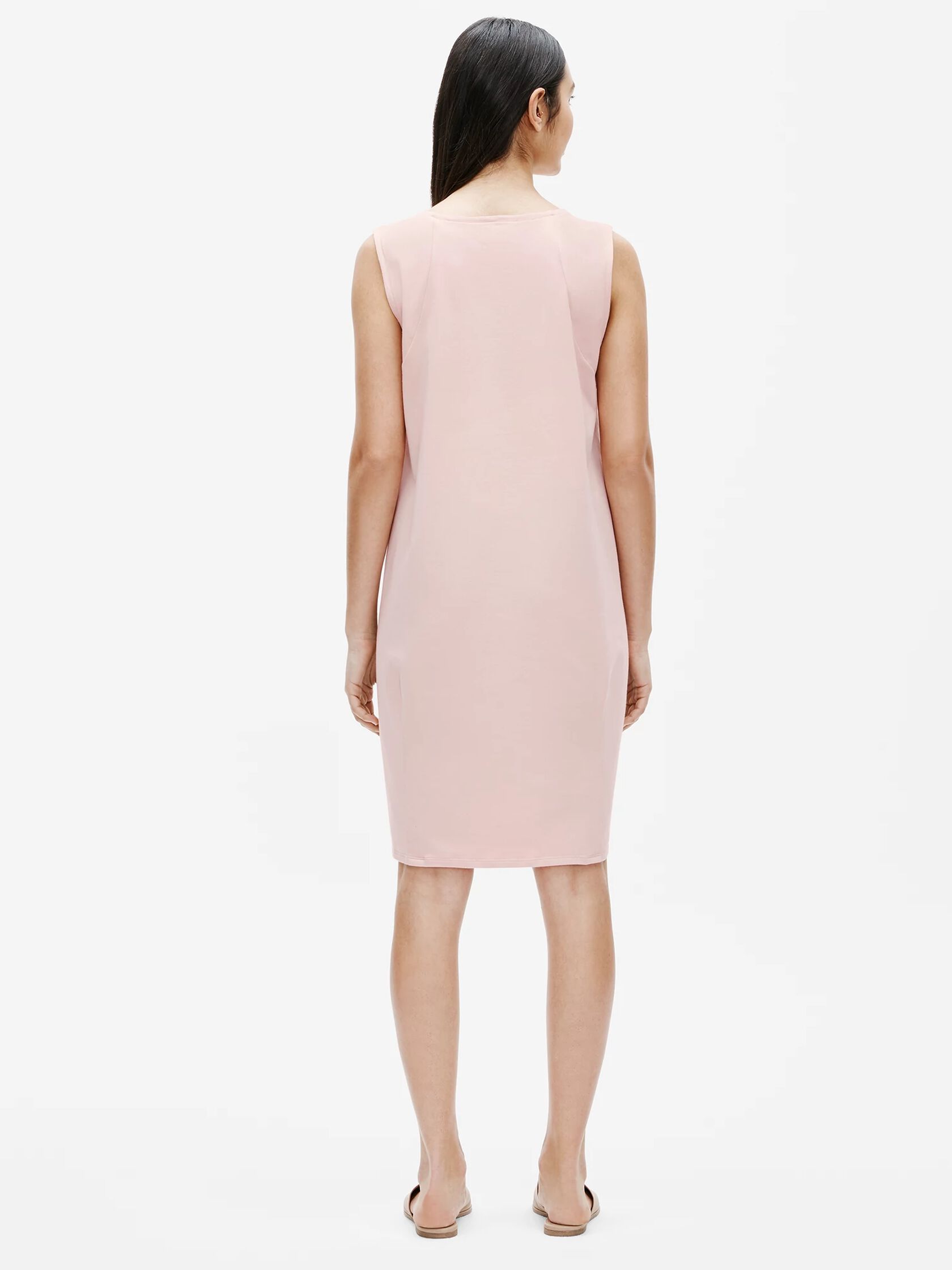 Traceable Organic Cotton Stretch Lantern Dress | EILEEN FISHER