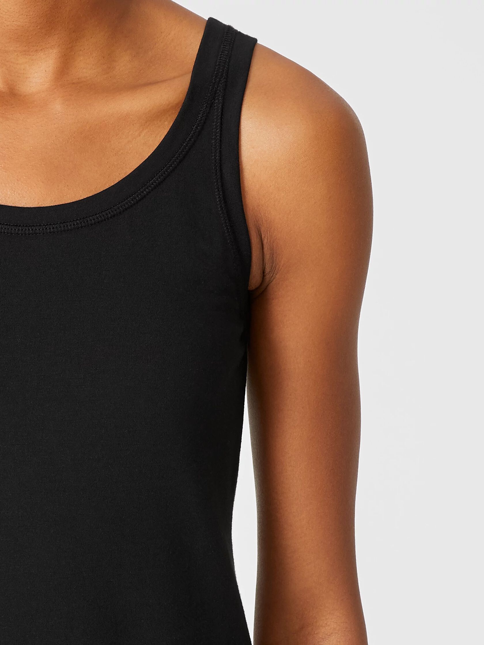 Traceable Cotton Jersey Scoop Neck Tank | EILEEN FISHER