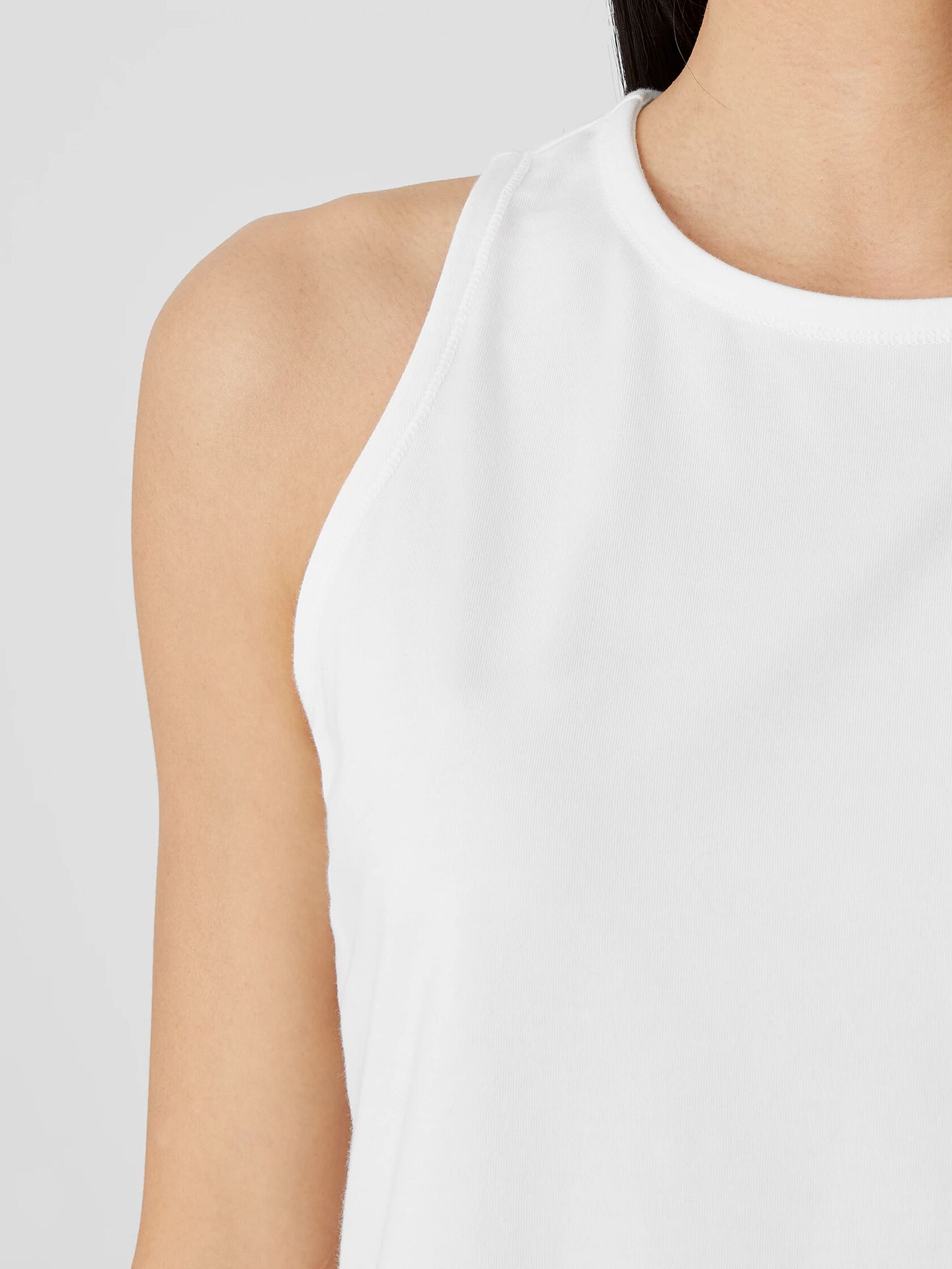 Traceable Organic Cotton Jersey Round Neck Tank | EILEEN FISHER
