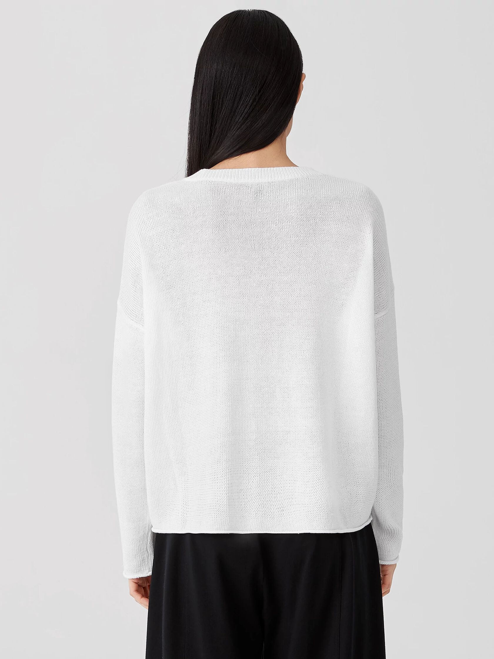 Organic Linen Cotton Box-Top | EILEEN FISHER