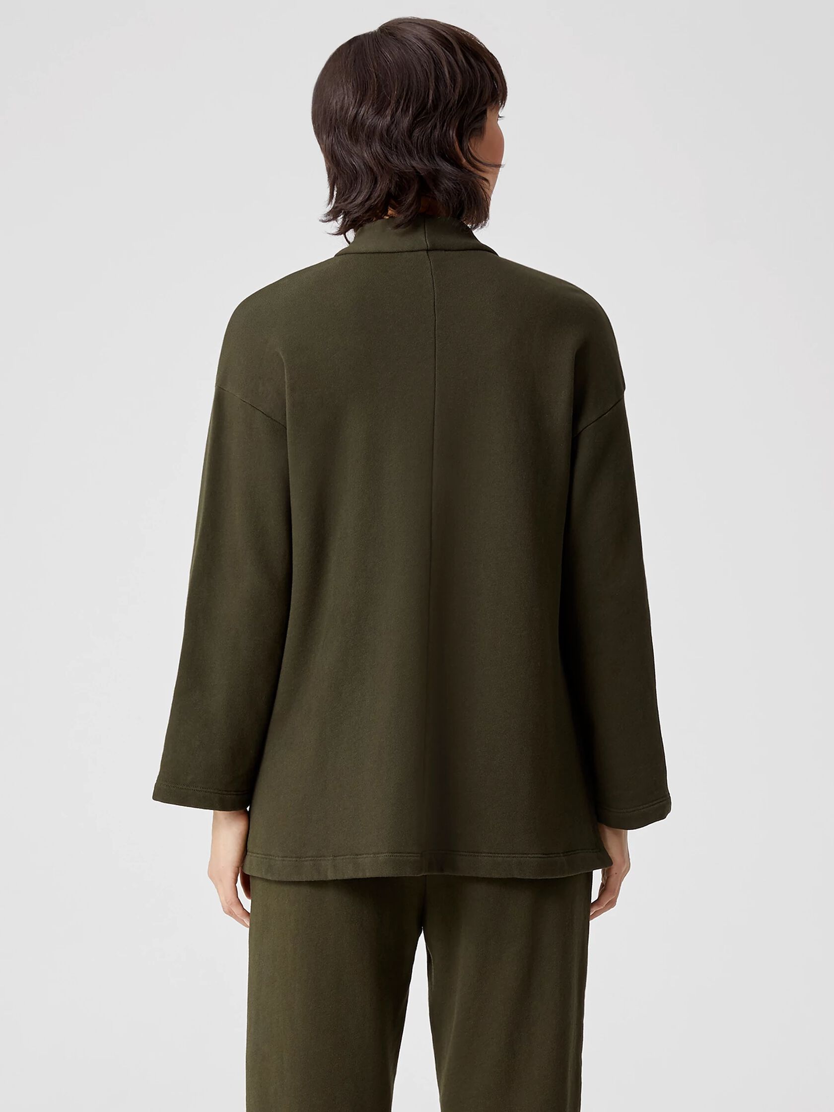 Organic Cotton French Terry Jacket | EILEEN FISHER