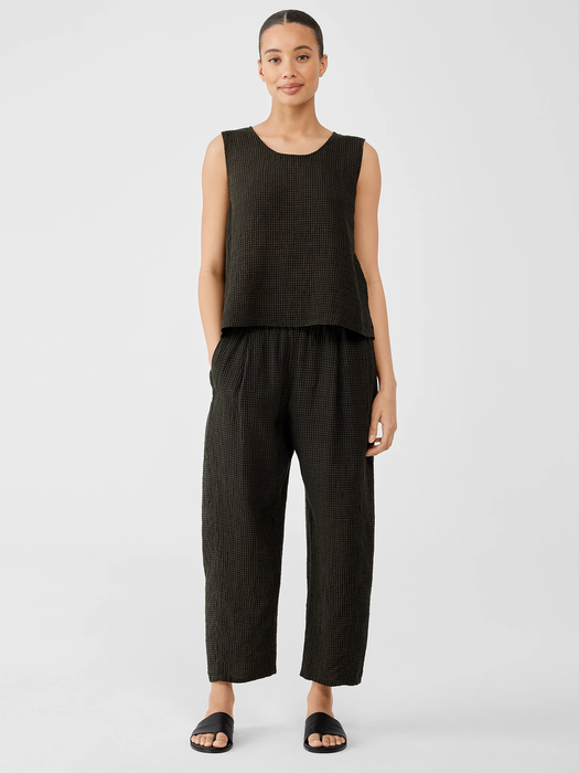 Puckered Organic Linen Lantern Pant | EILEEN FISHER