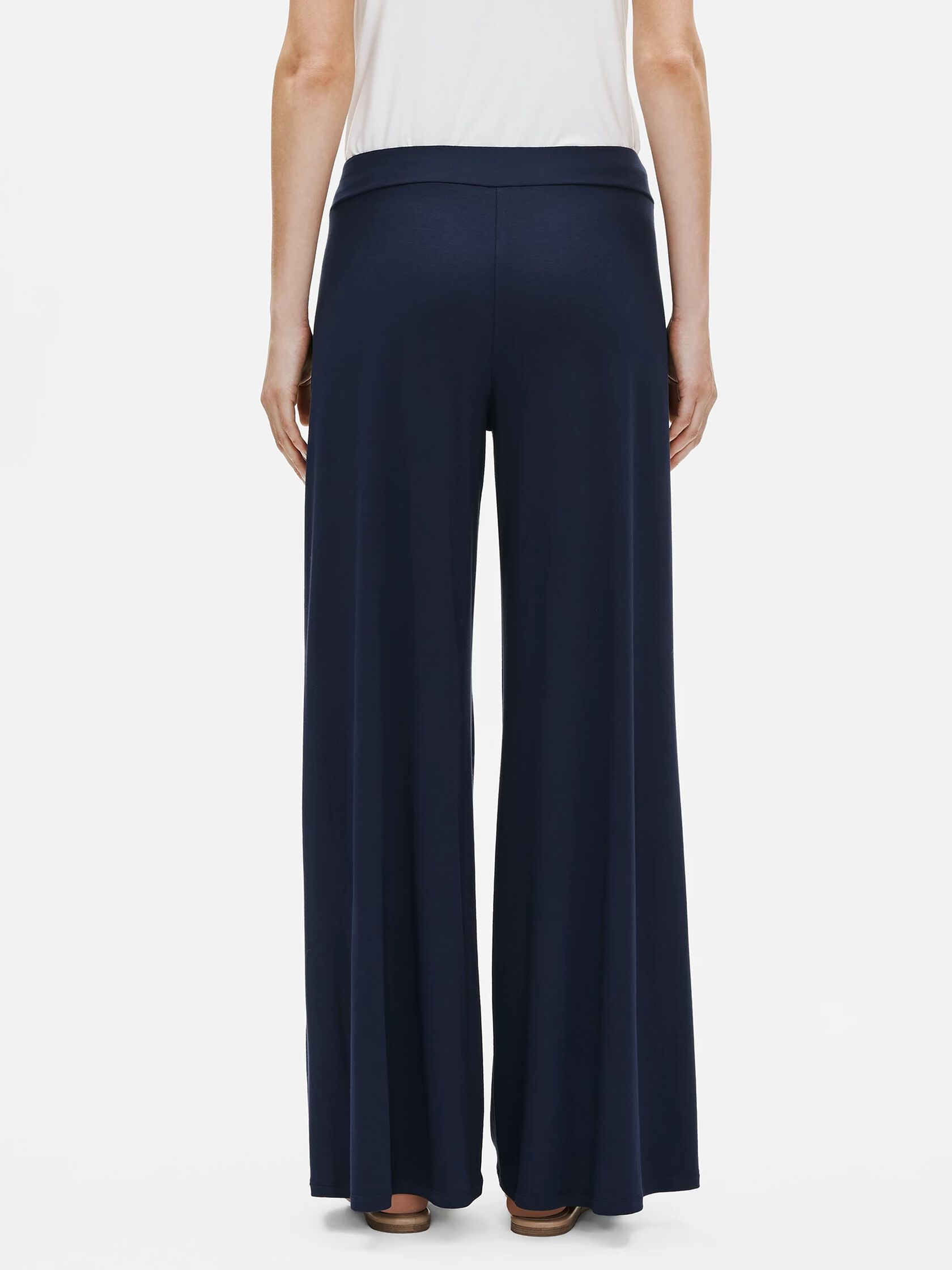 Viscose Jersey Wide-Leg Pant | EILEEN FISHER
