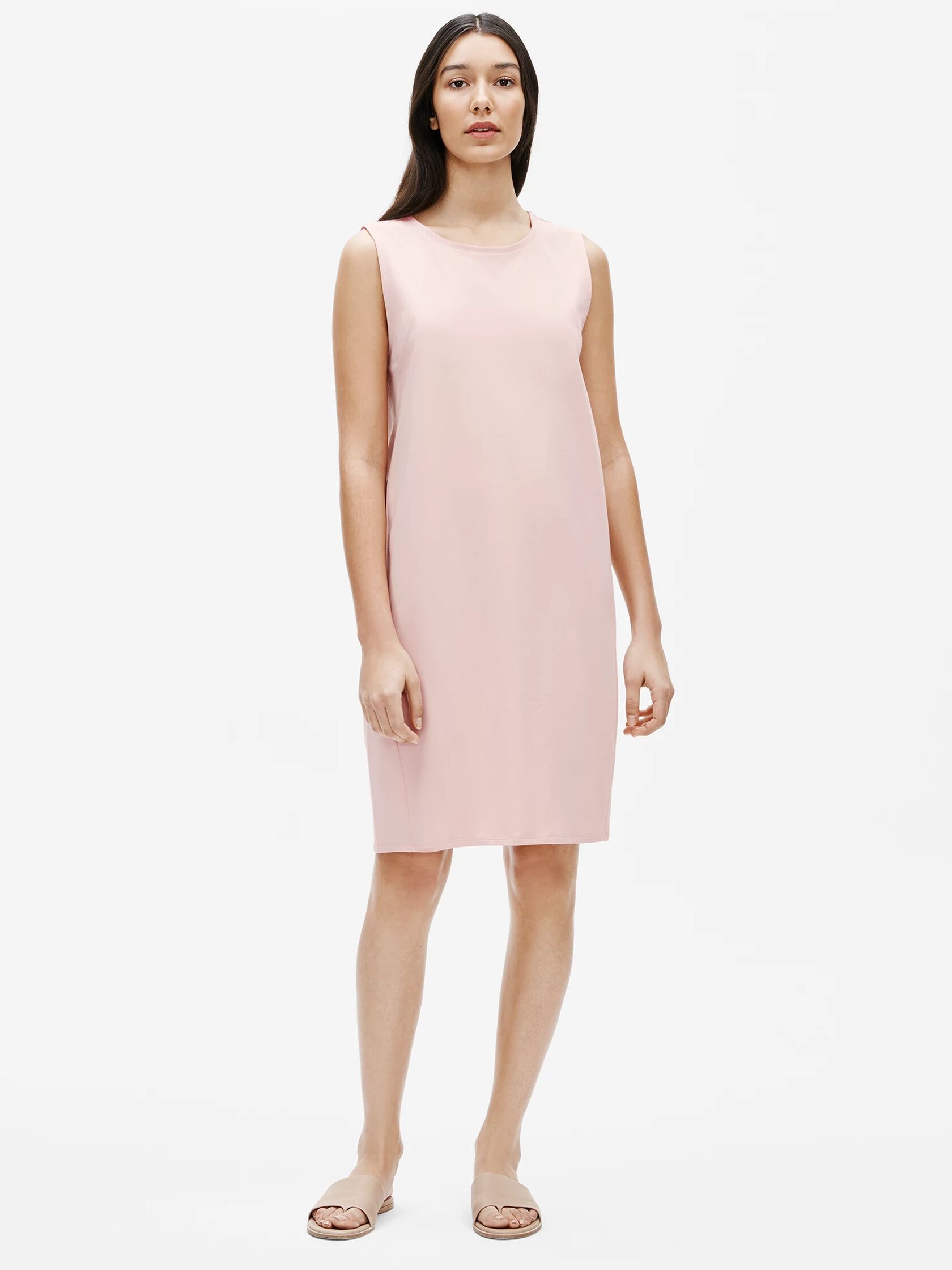 Traceable Organic Cotton Stretch Lantern Dress | EILEEN FISHER