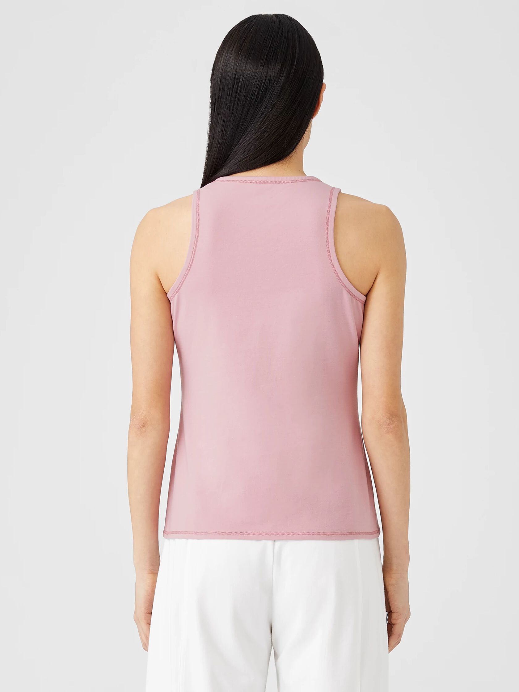 Traceable Organic Cotton Jersey Round Neck Tank | EILEEN FISHER