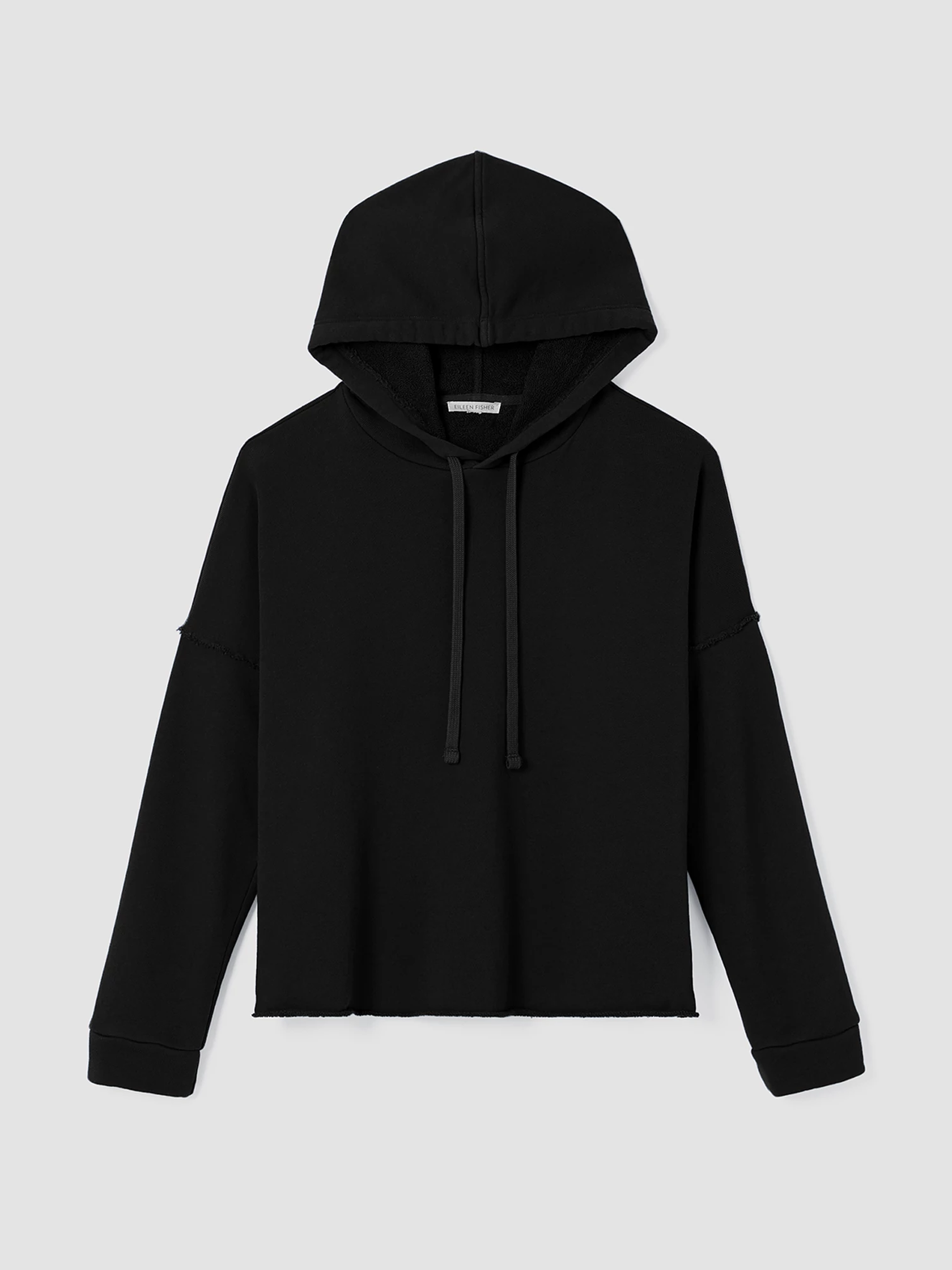 Organic Cotton French Terry Hooded Top | EILEEN FISHER