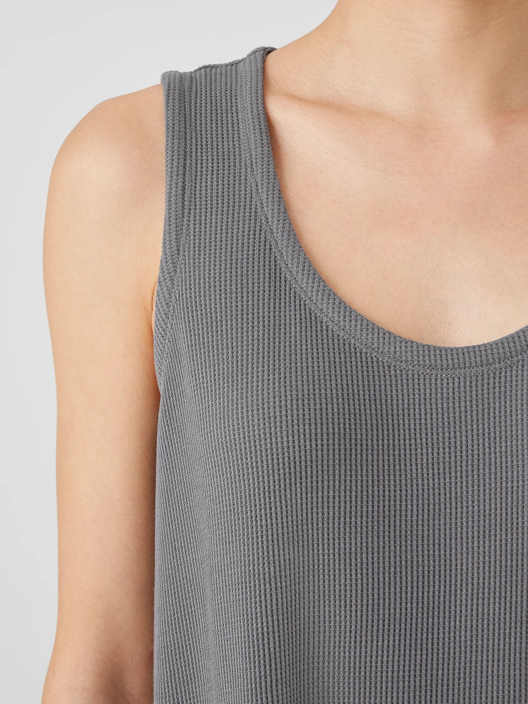 Cozy Organic Cotton Thermal Tank Dress | EILEEN FISHER