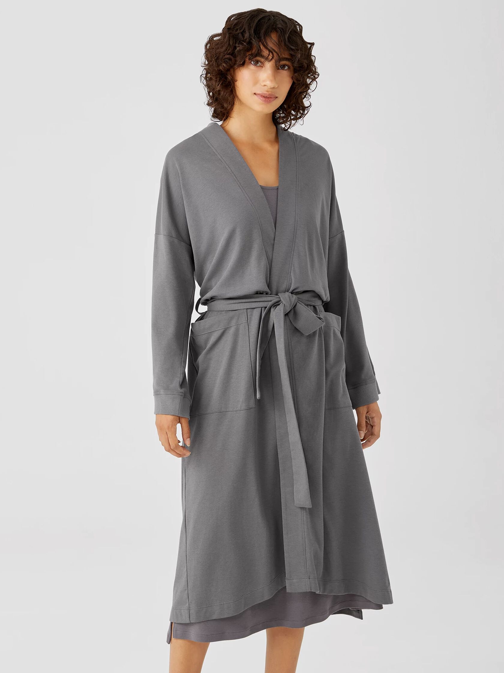 Organic Cotton Interlock Sleep Robe | EILEEN FISHER