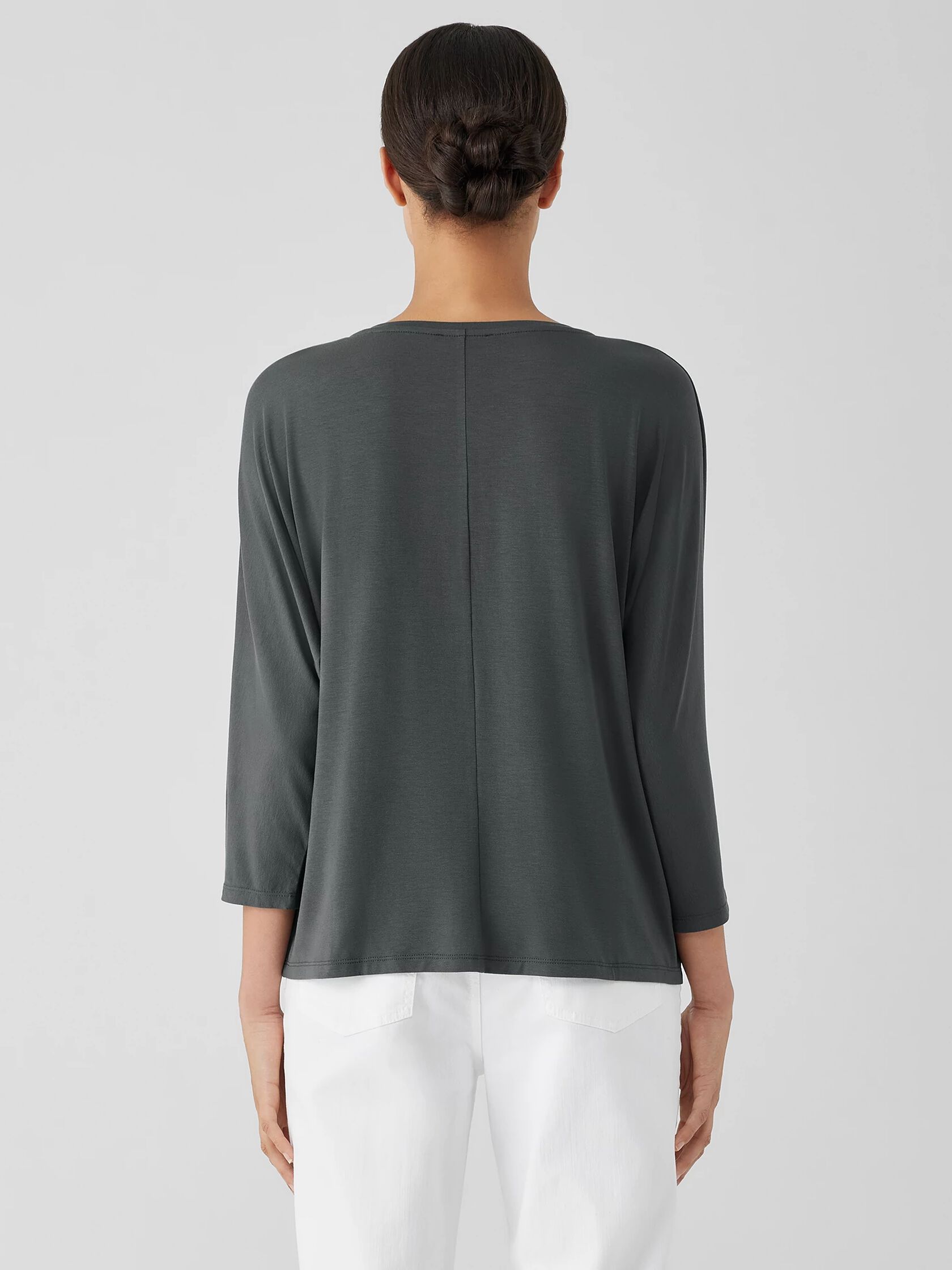 Fine Jersey Dolman-Sleeve Top | EILEEN FISHER