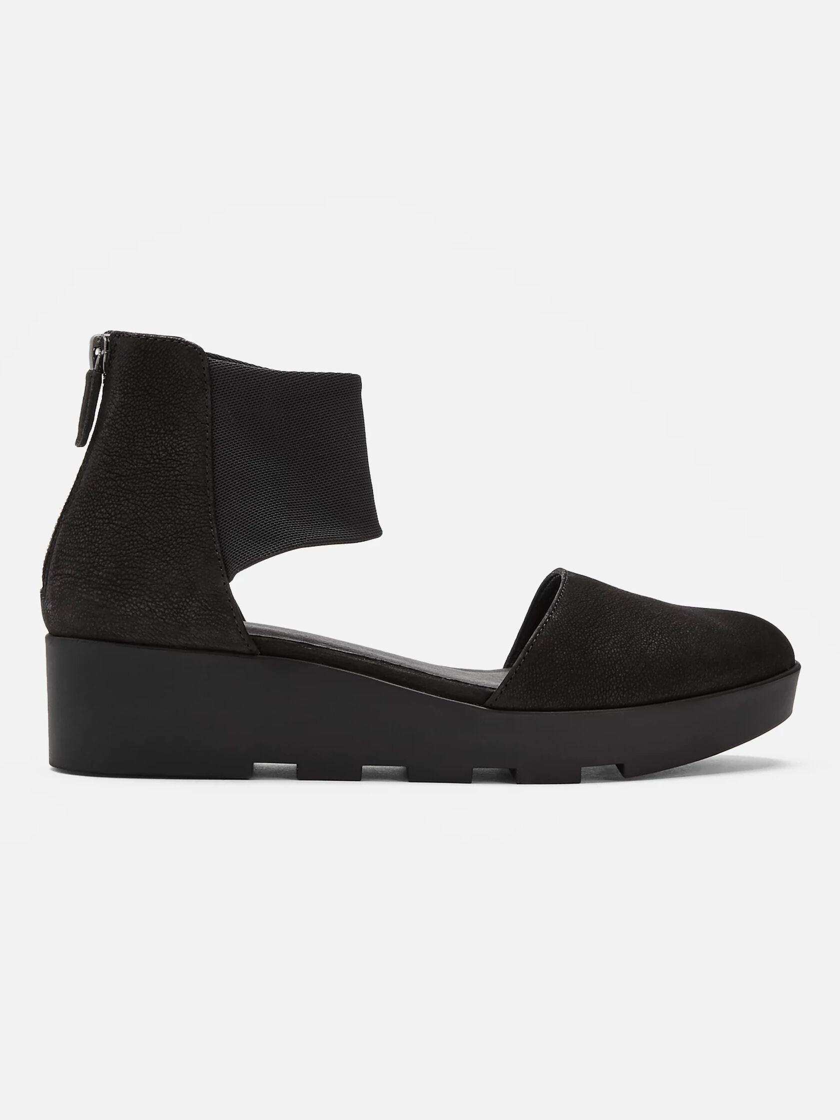 Mesh Tumbled Nubuck Wedge | EILEEN FISHER