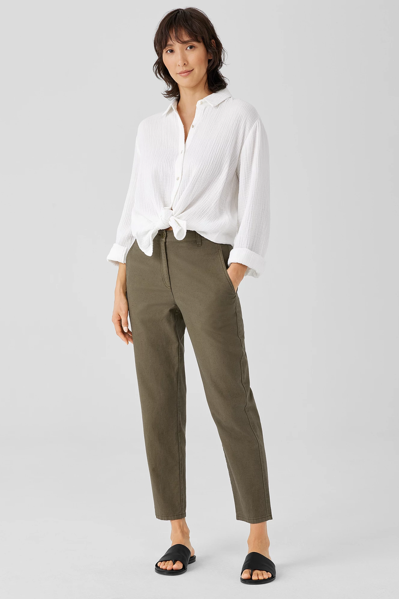 Organic Cotton French Terry Box-Top | EILEEN FISHER