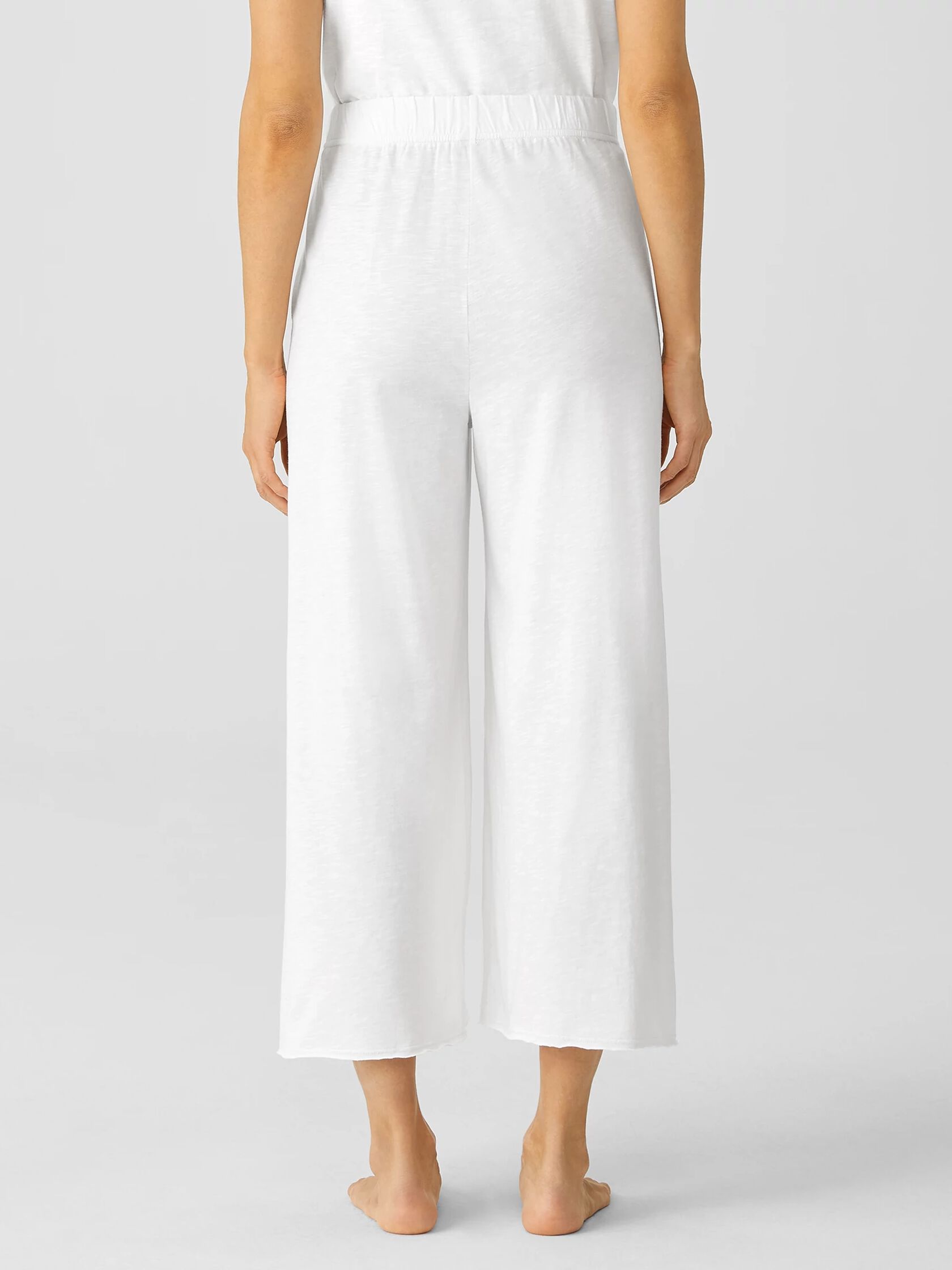 Slubby Organic Cotton Wide-Leg Sleep Pant | EILEEN FISHER