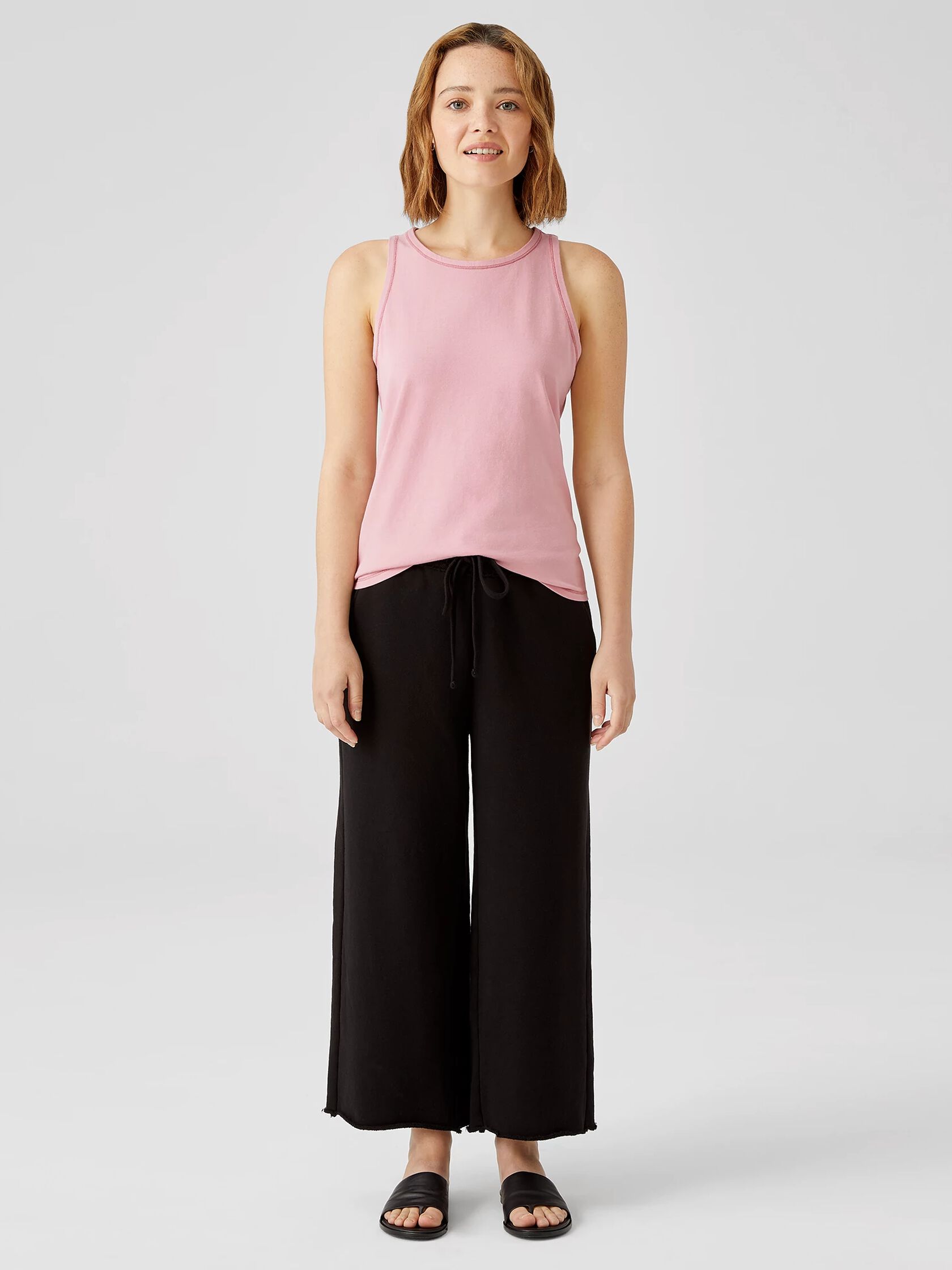 Traceable Organic Cotton Jersey Round Neck Tank | EILEEN FISHER