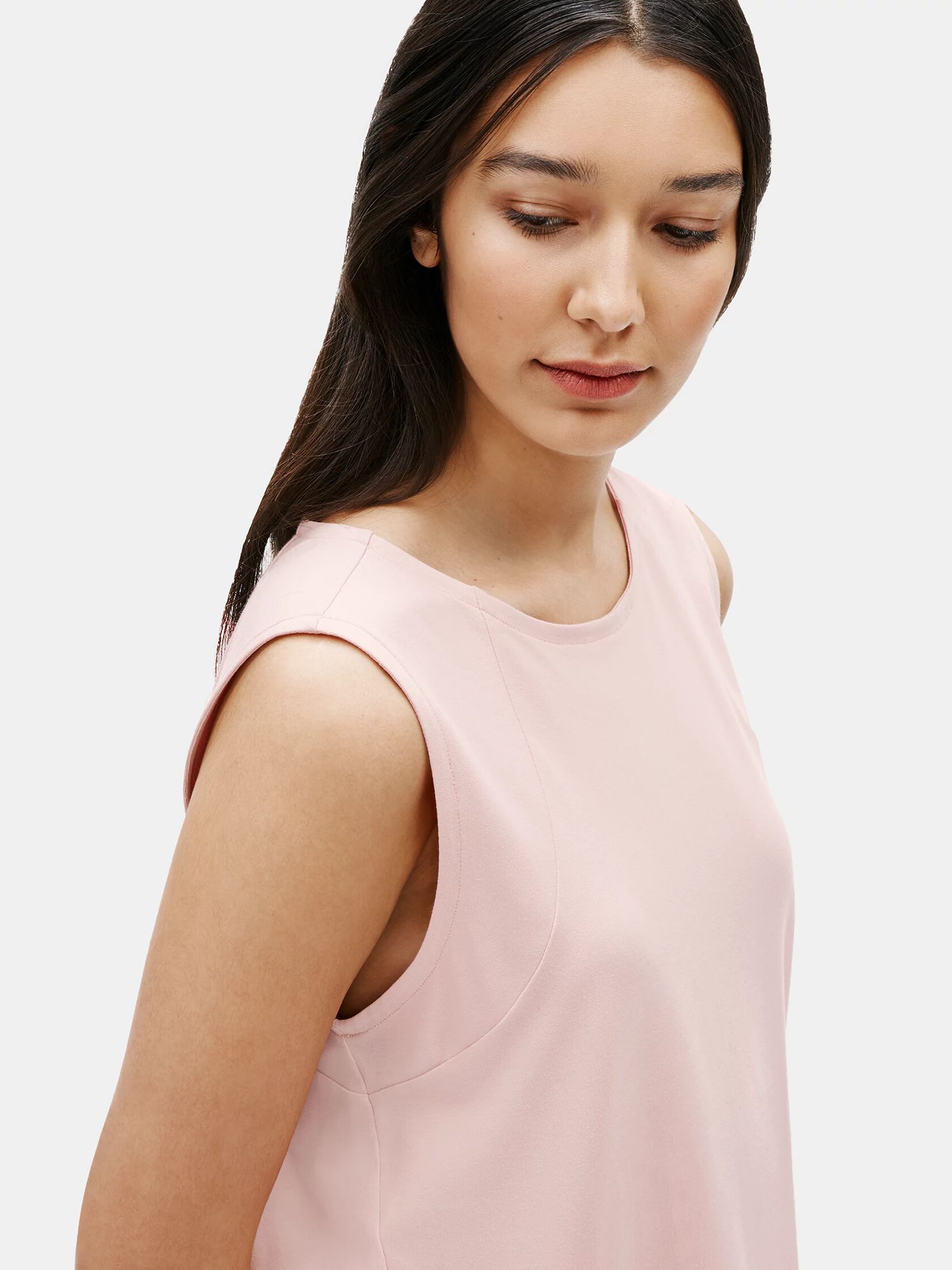 Traceable Organic Cotton Stretch Lantern Dress | EILEEN FISHER