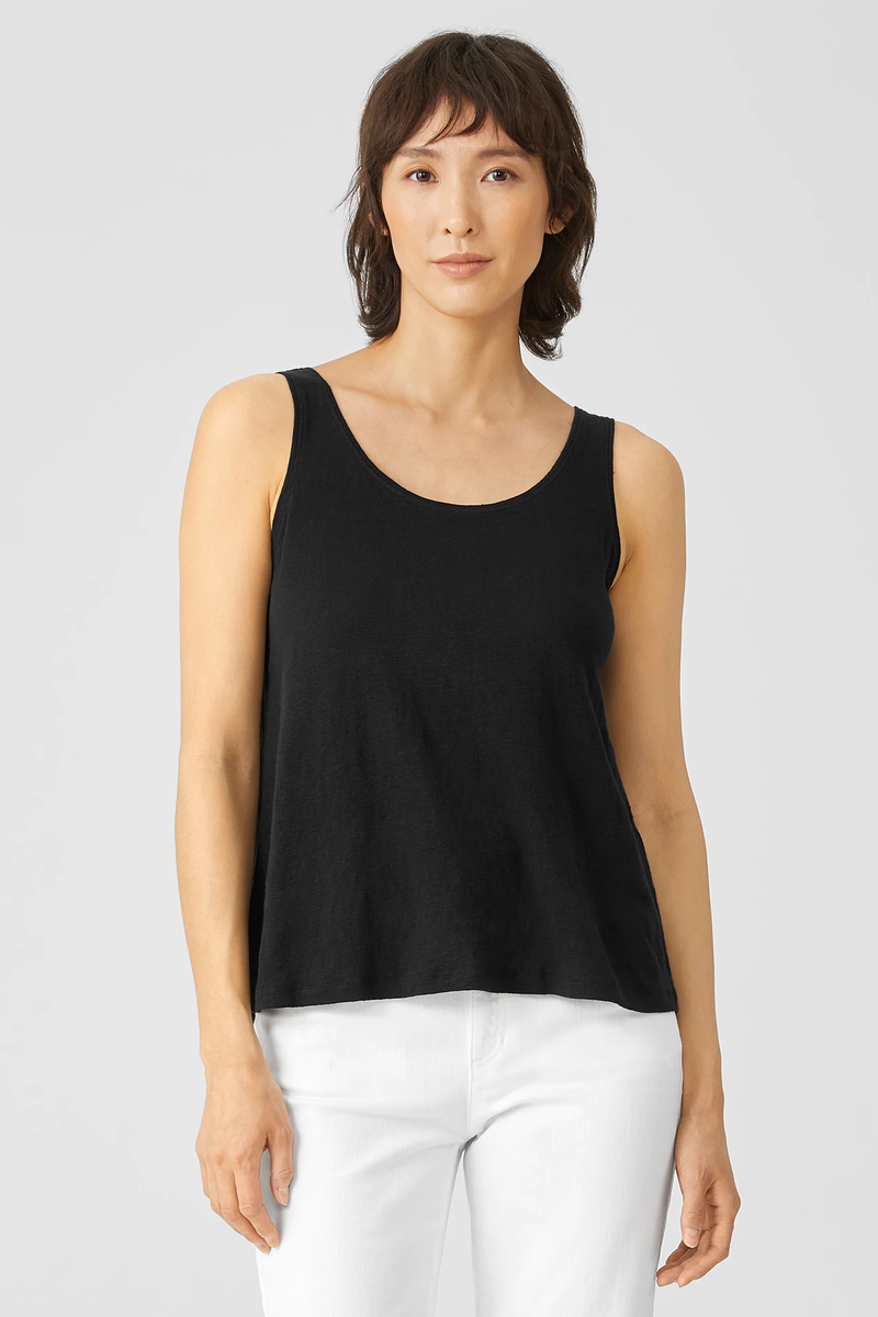 Organic Cotton French Terry Box-Top | EILEEN FISHER