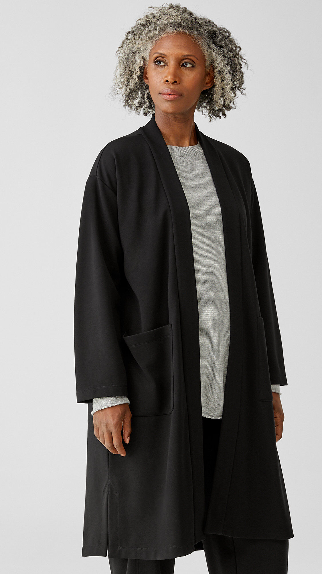 Flex Ponte Belted Jacket | EILEEN FISHER
