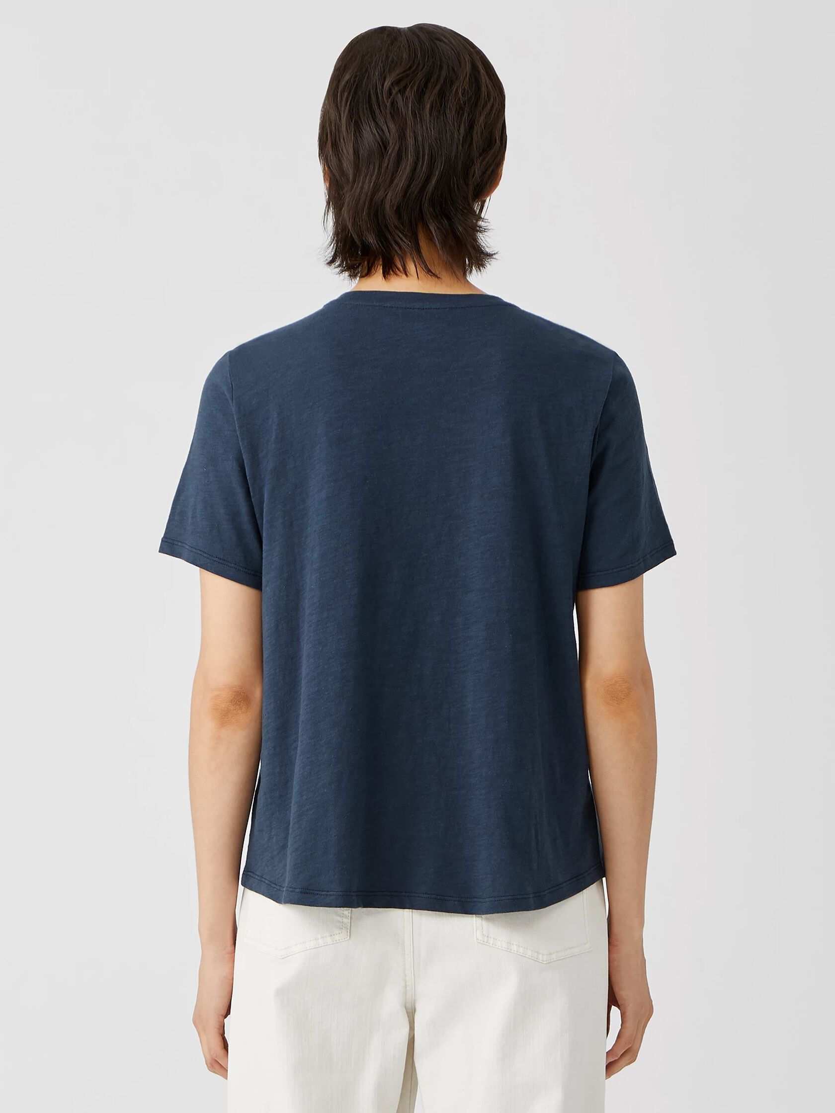 Organic Cotton Slub Tee | EILEEN FISHER