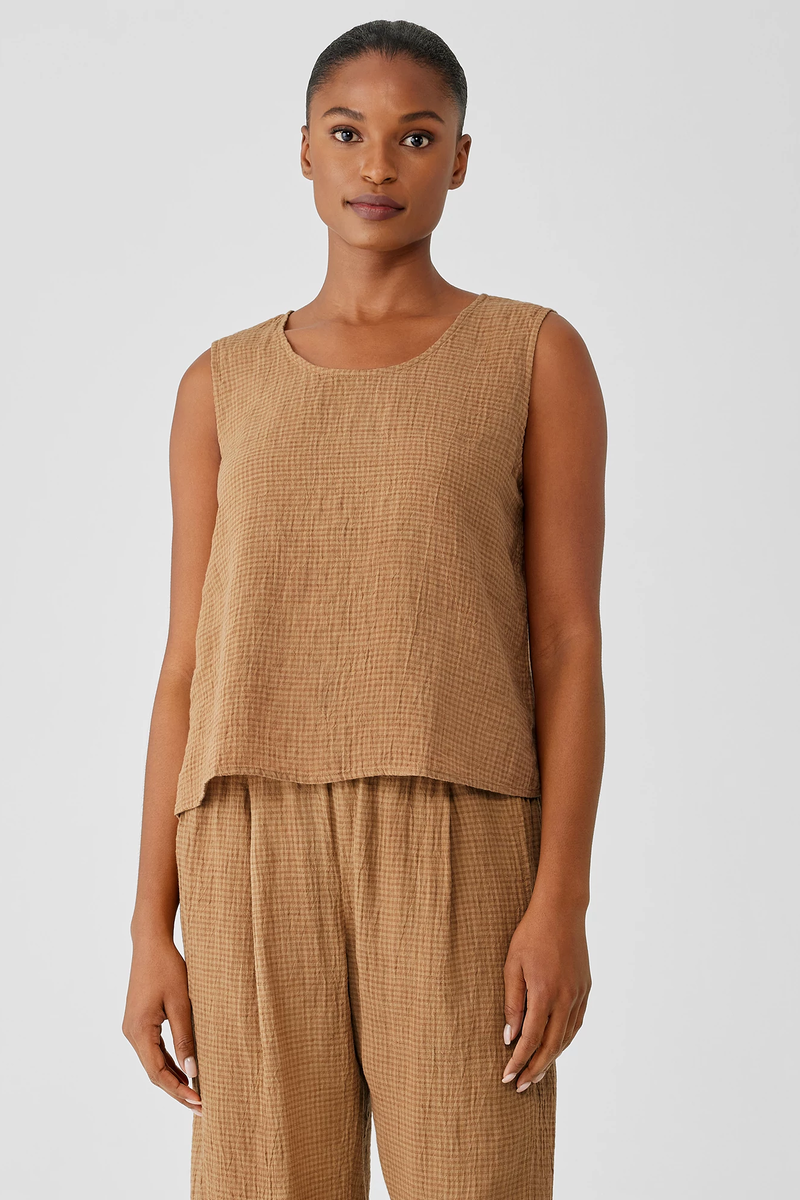 Puckered Organic Linen Lantern Pant | EILEEN FISHER