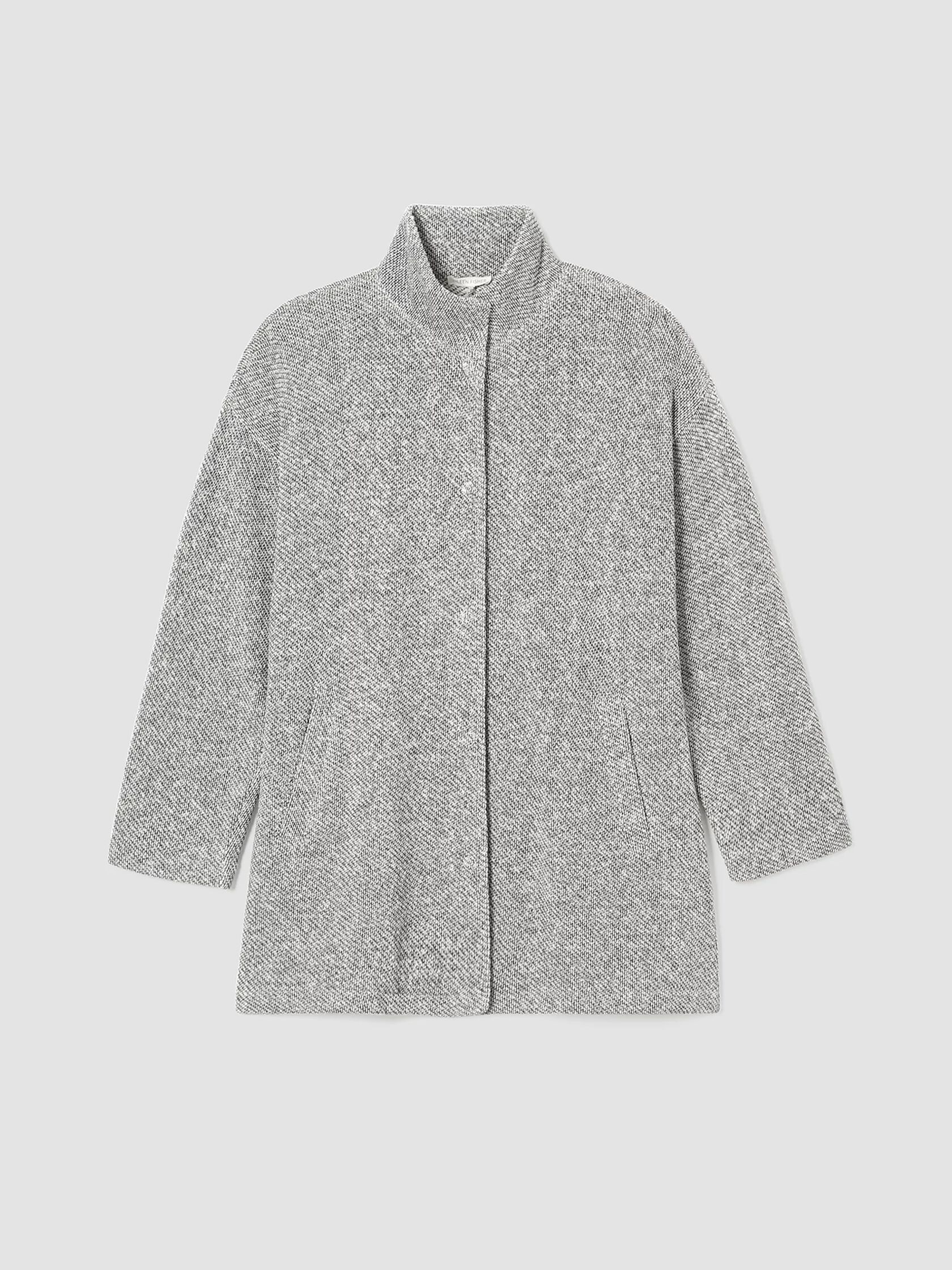 Organic Cotton Terry Stand Collar Jacket | EILEEN FISHER