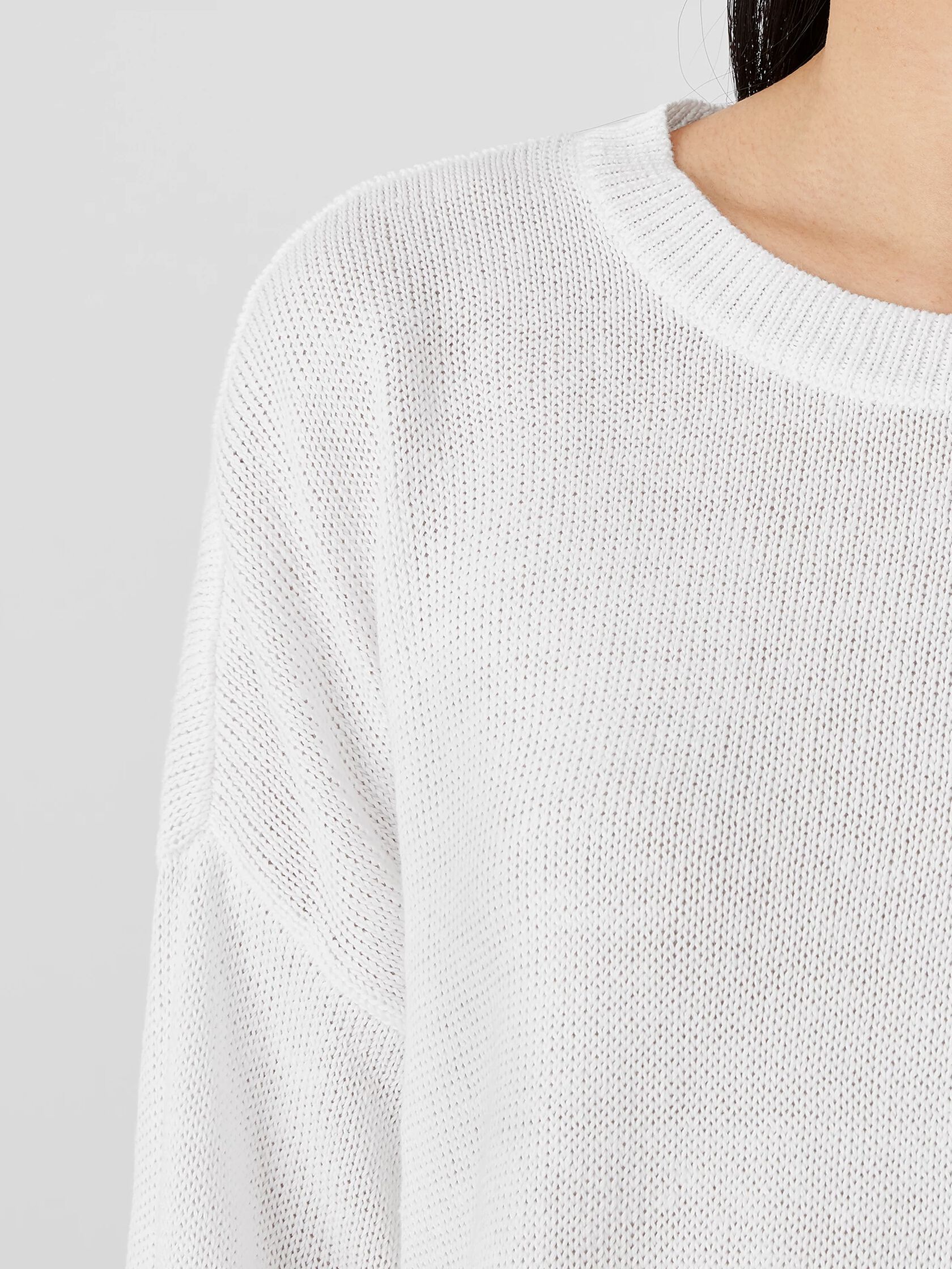Organic Linen Cotton Box-Top | EILEEN FISHER