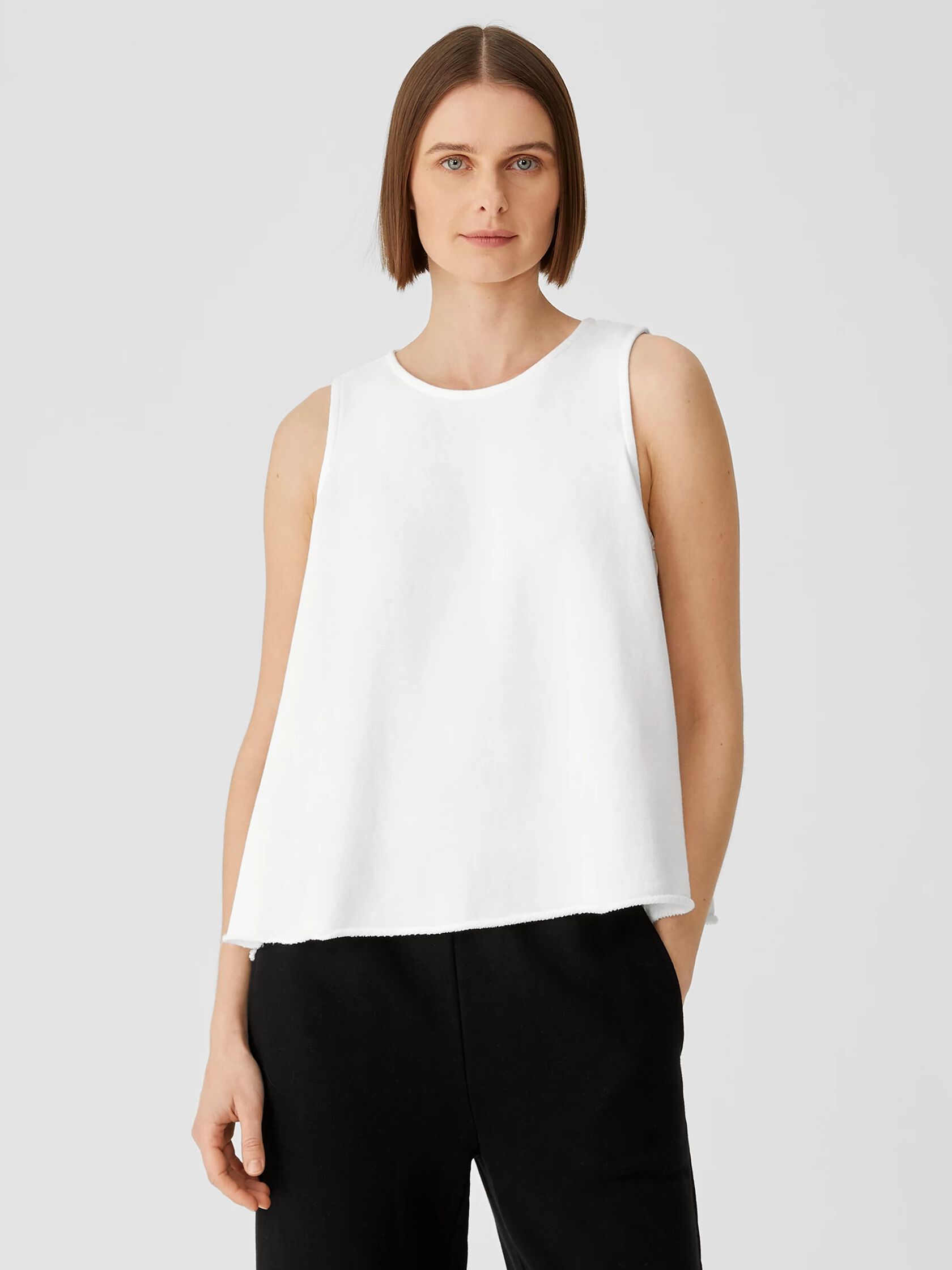 Lightweight Organic Cotton Terry Tank | EILEEN FISHER