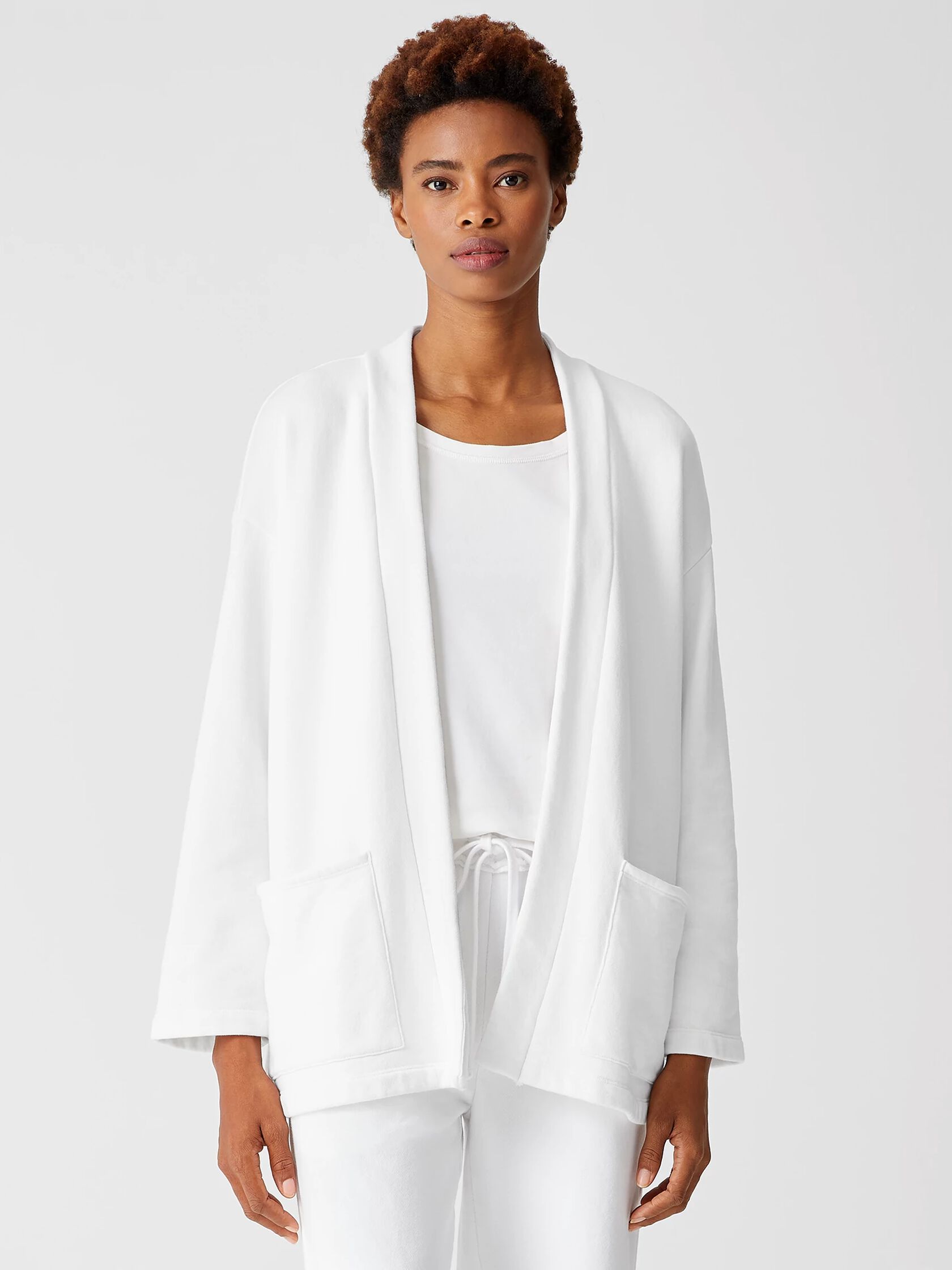 Organic Cotton French Terry Jacket | EILEEN FISHER