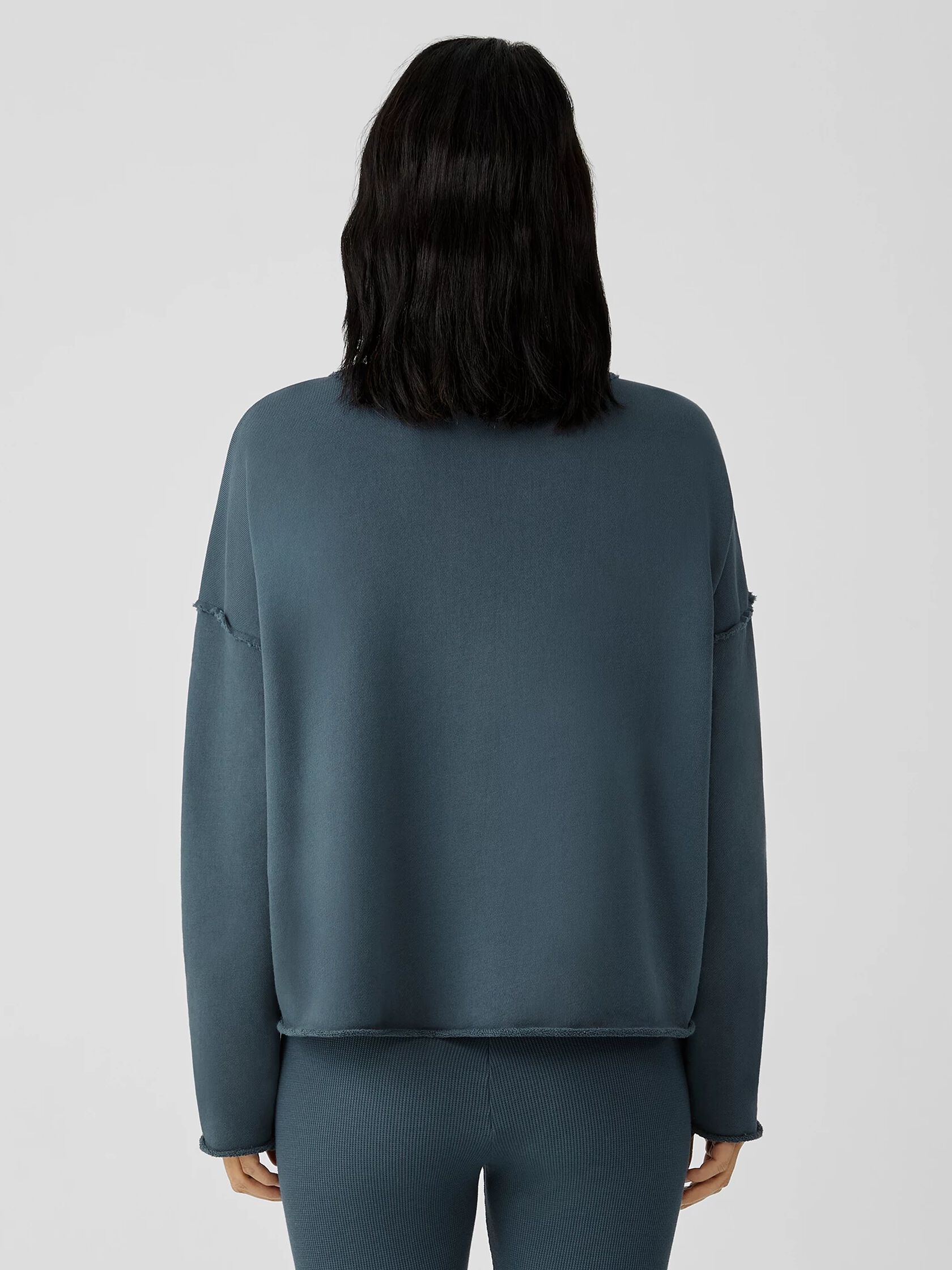 Organic Cotton French Terry Box-Top | EILEEN FISHER