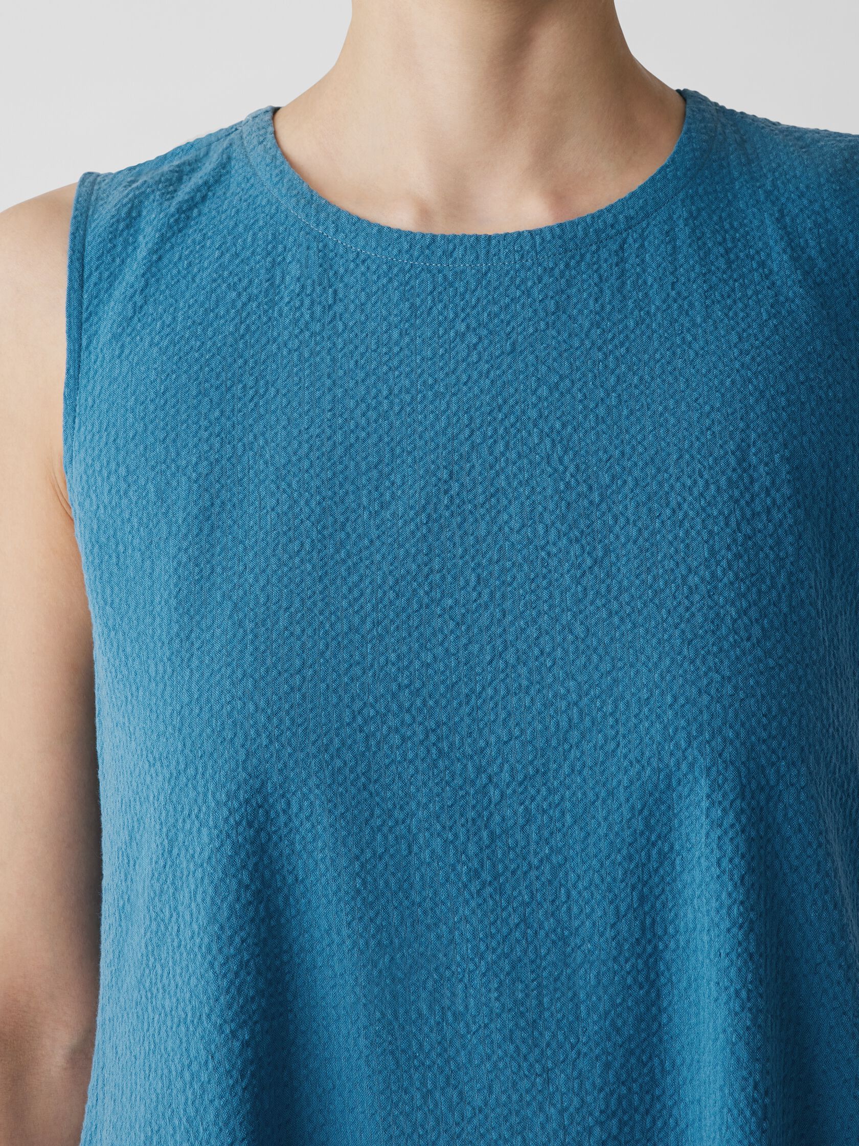 Organic Cotton Ripple Lantern Dress | EILEEN FISHER