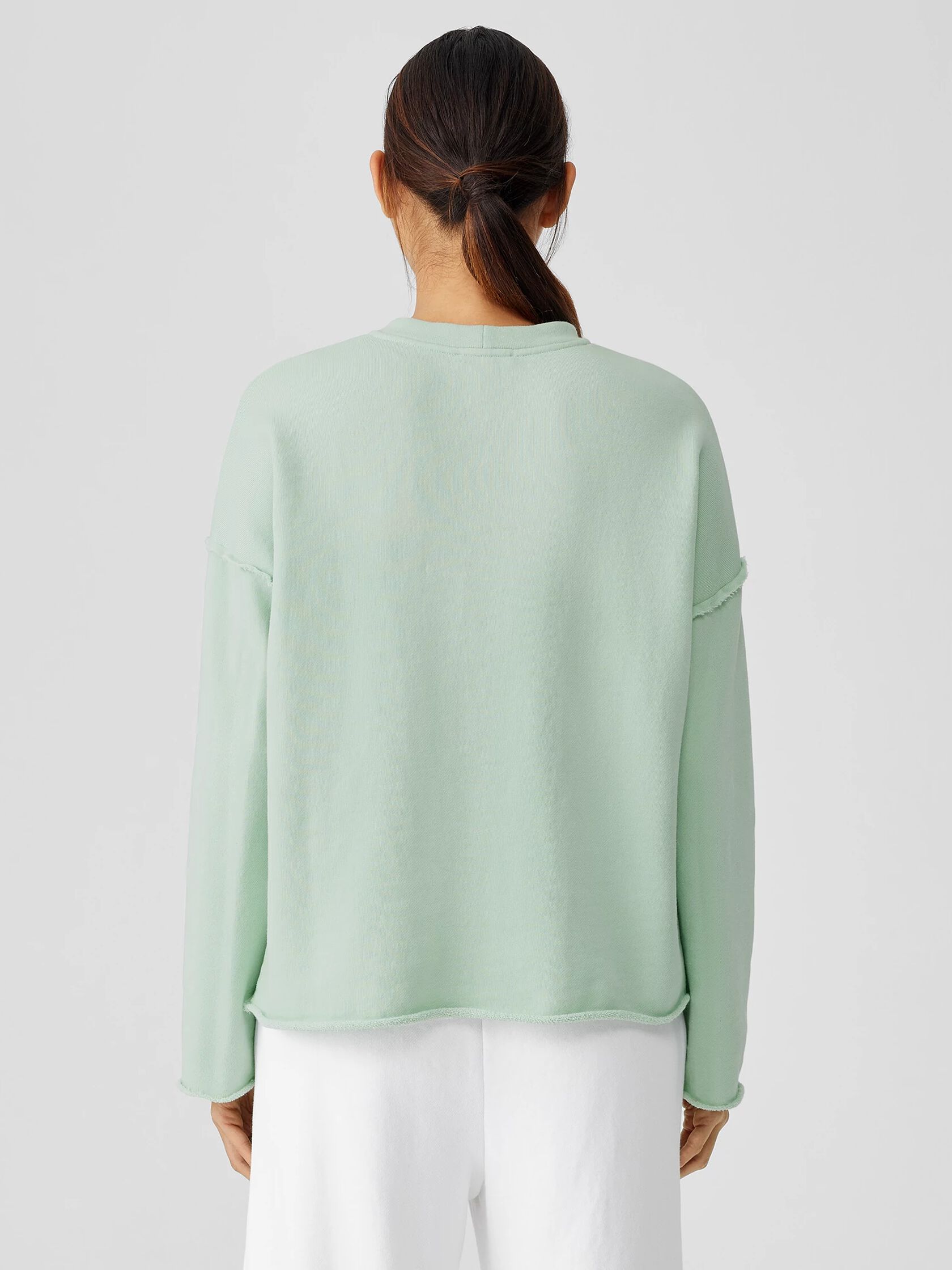 Organic Cotton French Terry Box-Top | EILEEN FISHER