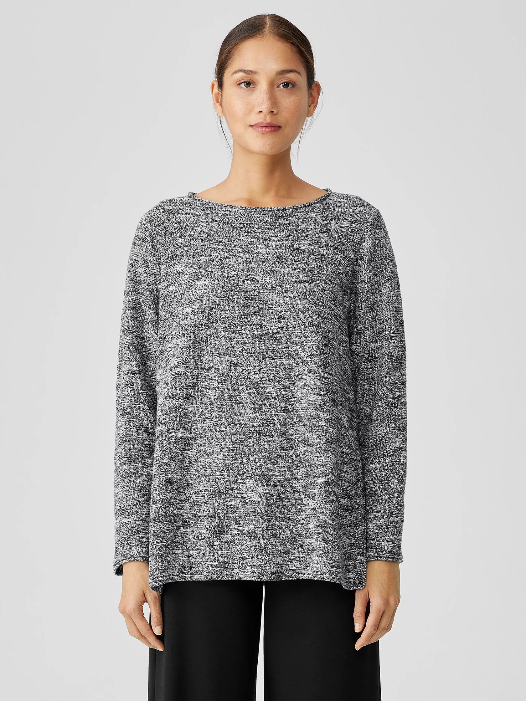 Peruvian Organic Cotton Twisted Slub Top | EILEEN FISHER