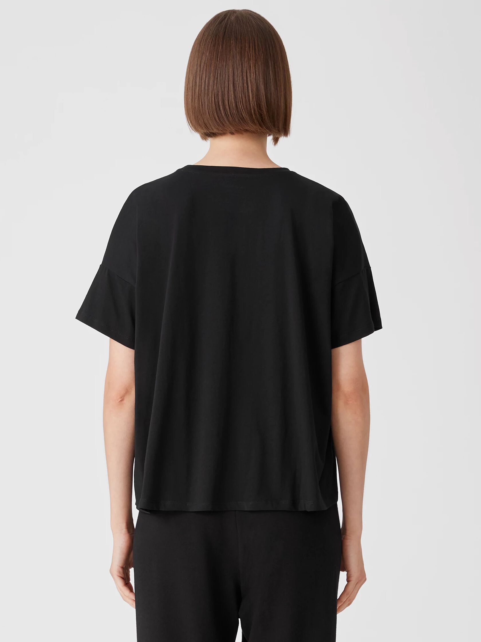 Organic Cotton Easy Jersey Crew Neck Tee | EILEEN FISHER