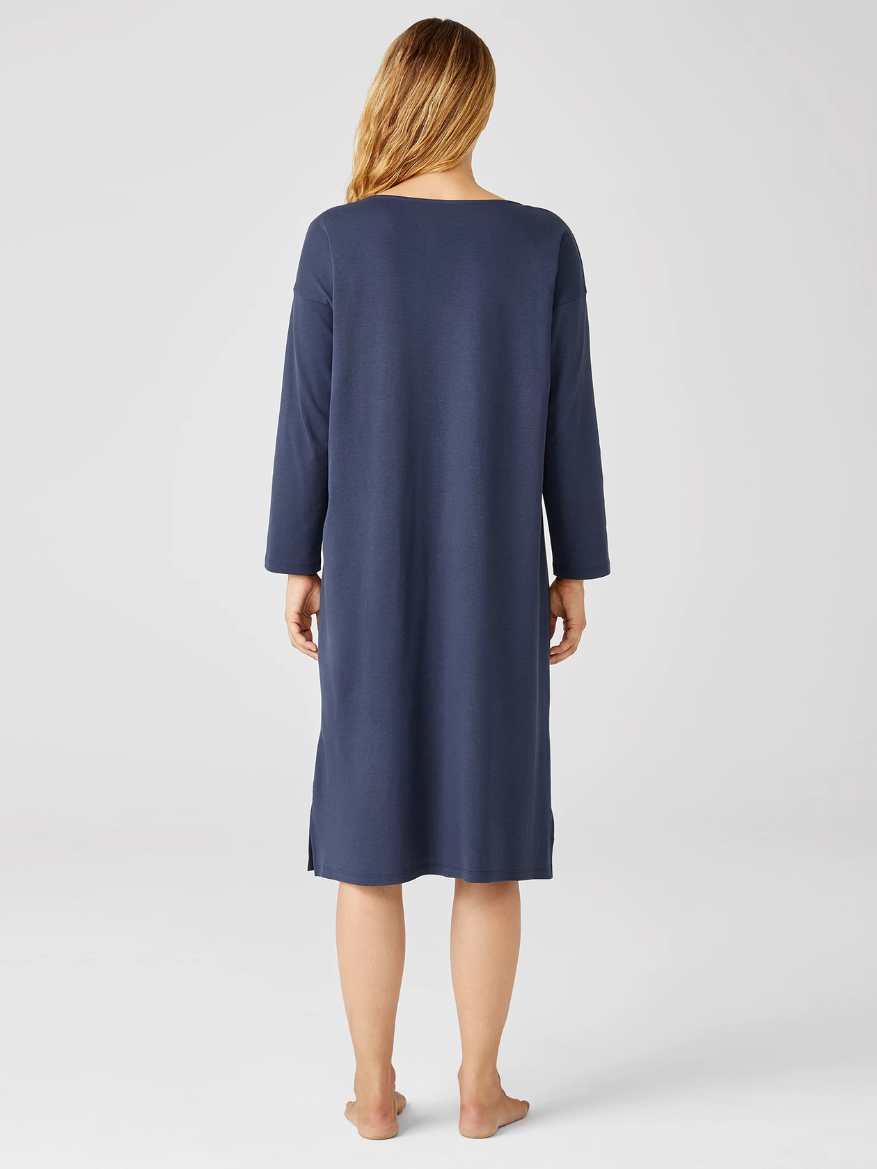 Cozy Organic Cotton Interlock Dress | EILEEN FISHER