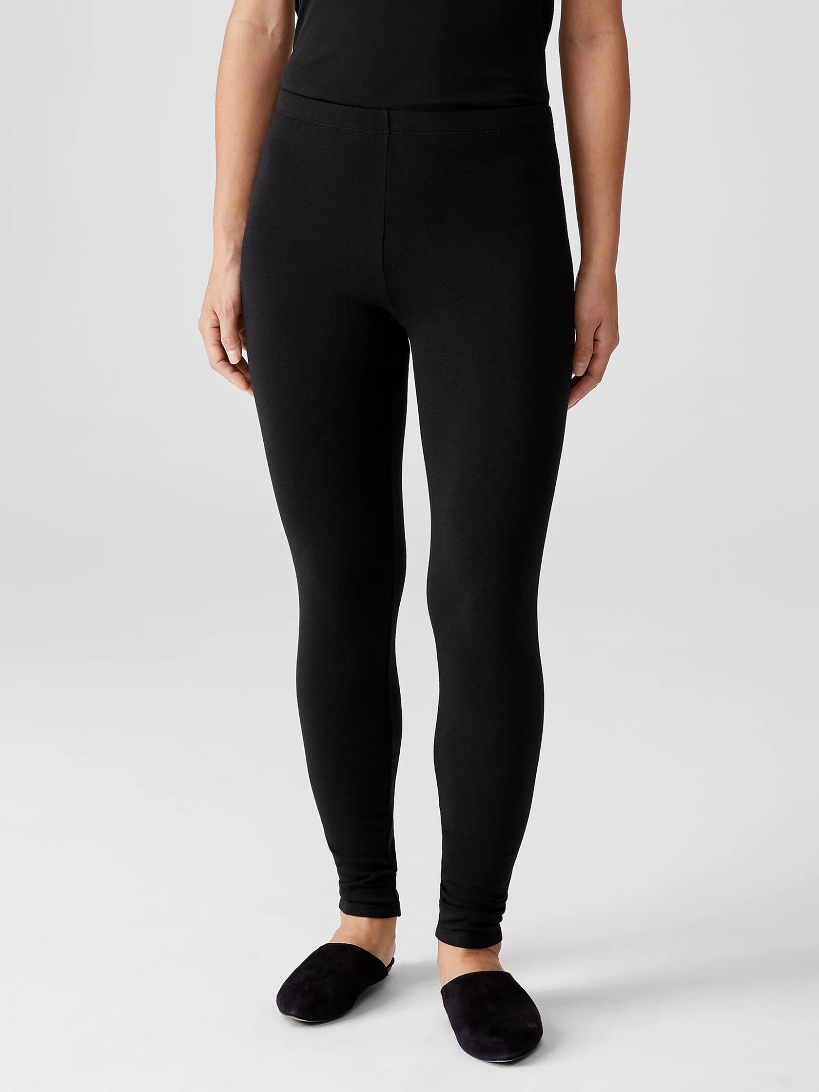 Cozy Brushed Terry Leggings | EILEEN FISHER