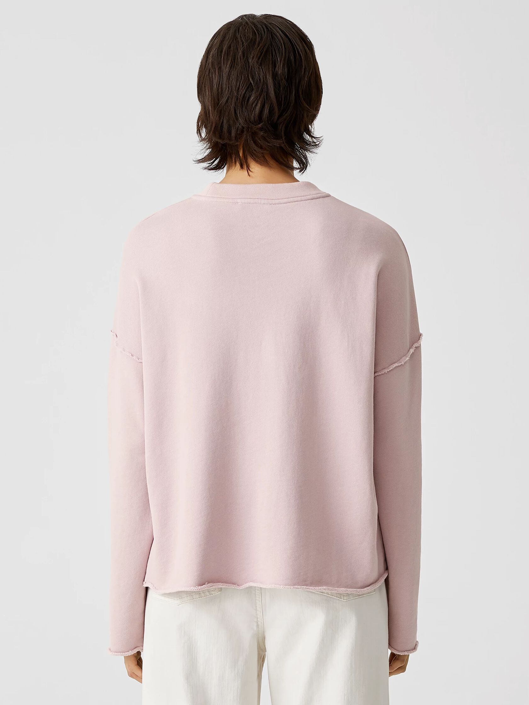 Organic Cotton French Terry Box-Top | EILEEN FISHER