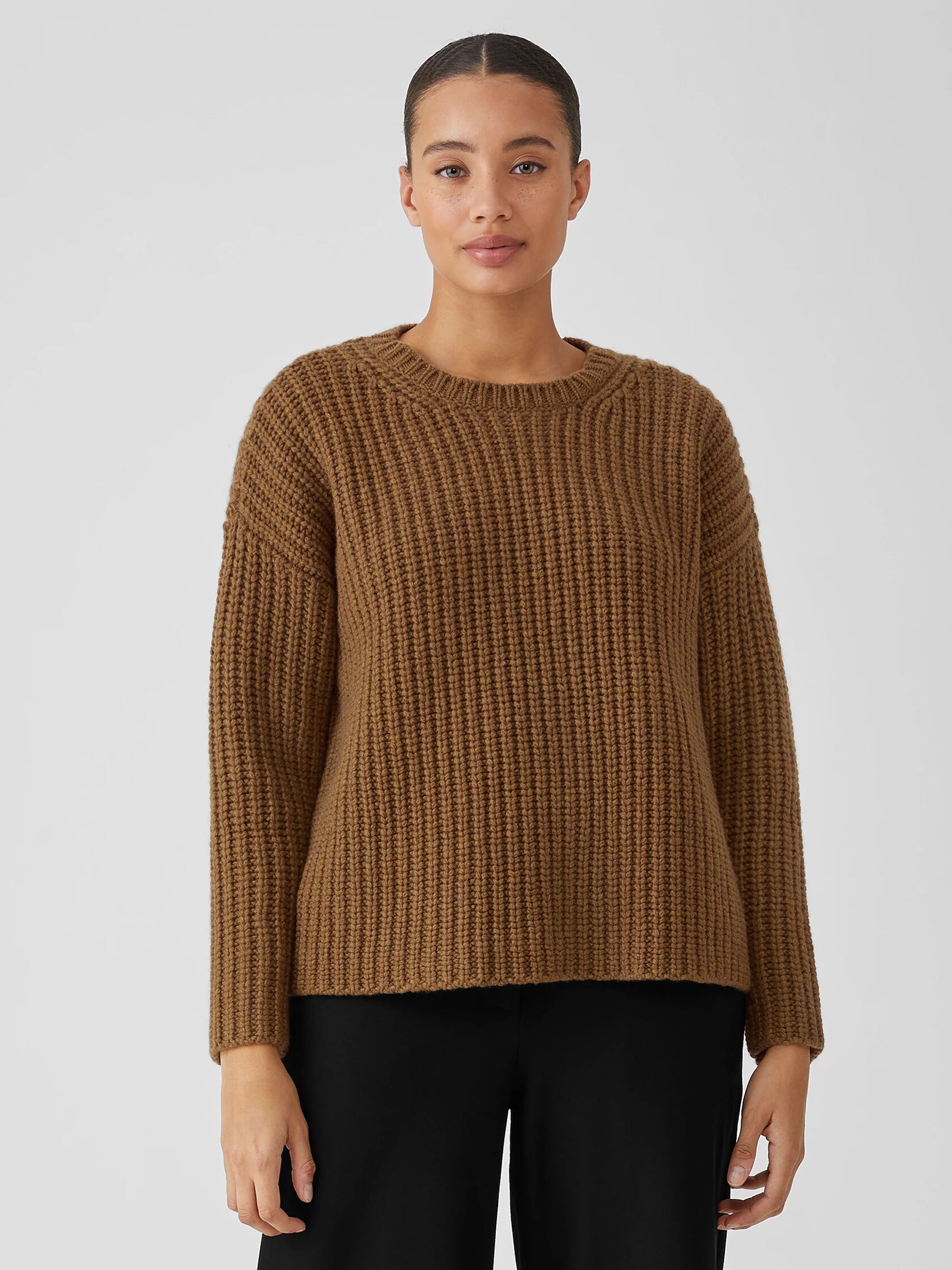 Recycled Cashmere Wool Box-Top | EILEEN FISHER