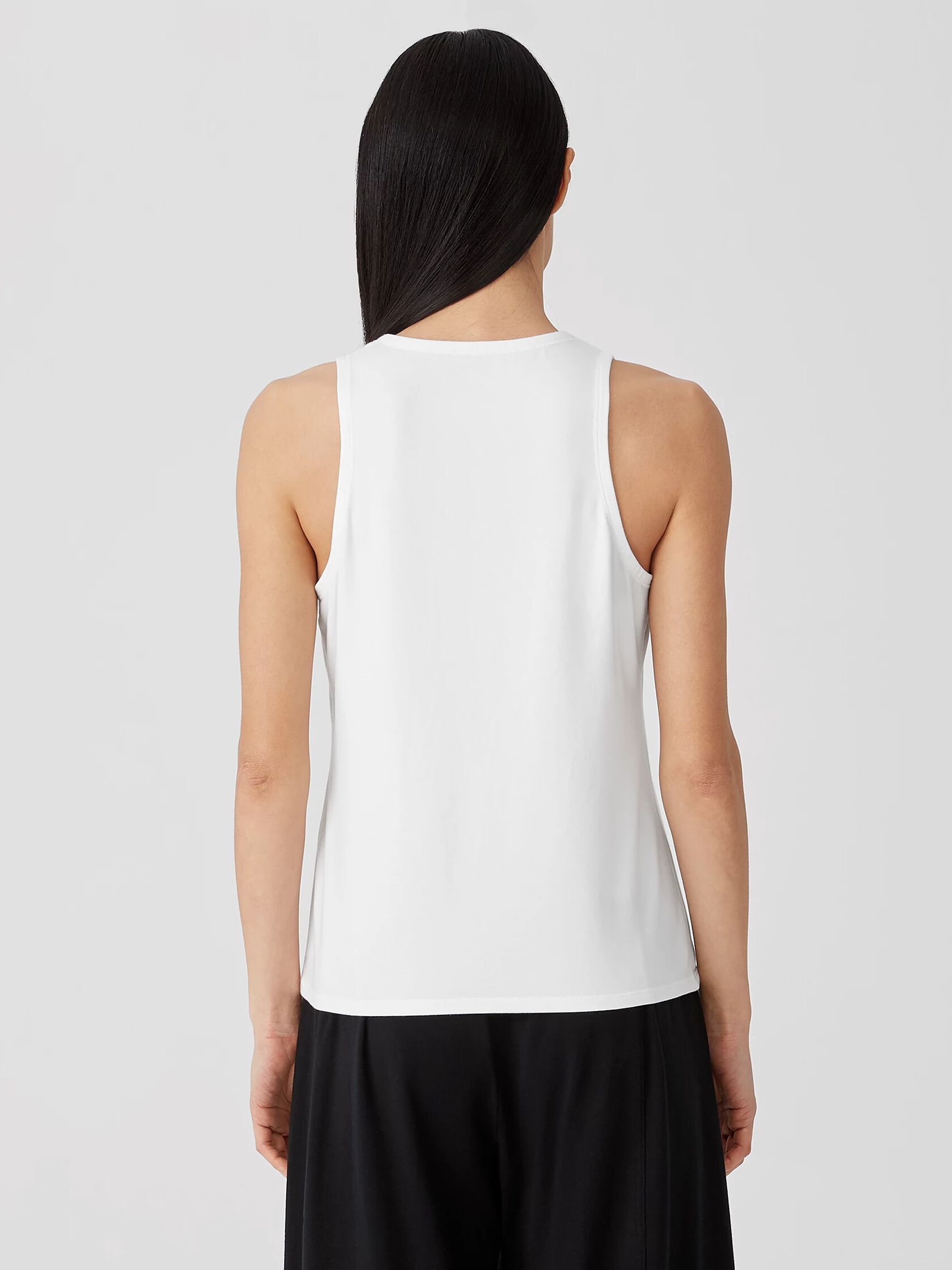Traceable Organic Cotton Jersey Round Neck Tank | EILEEN FISHER