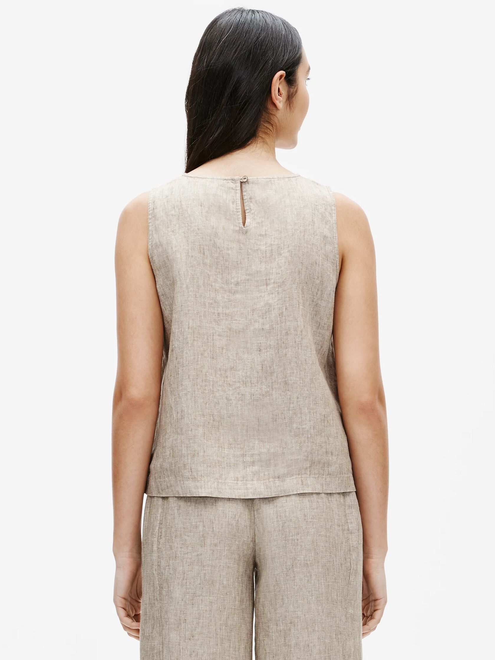 Washed Organic Linen Delave Shell | EILEEN FISHER