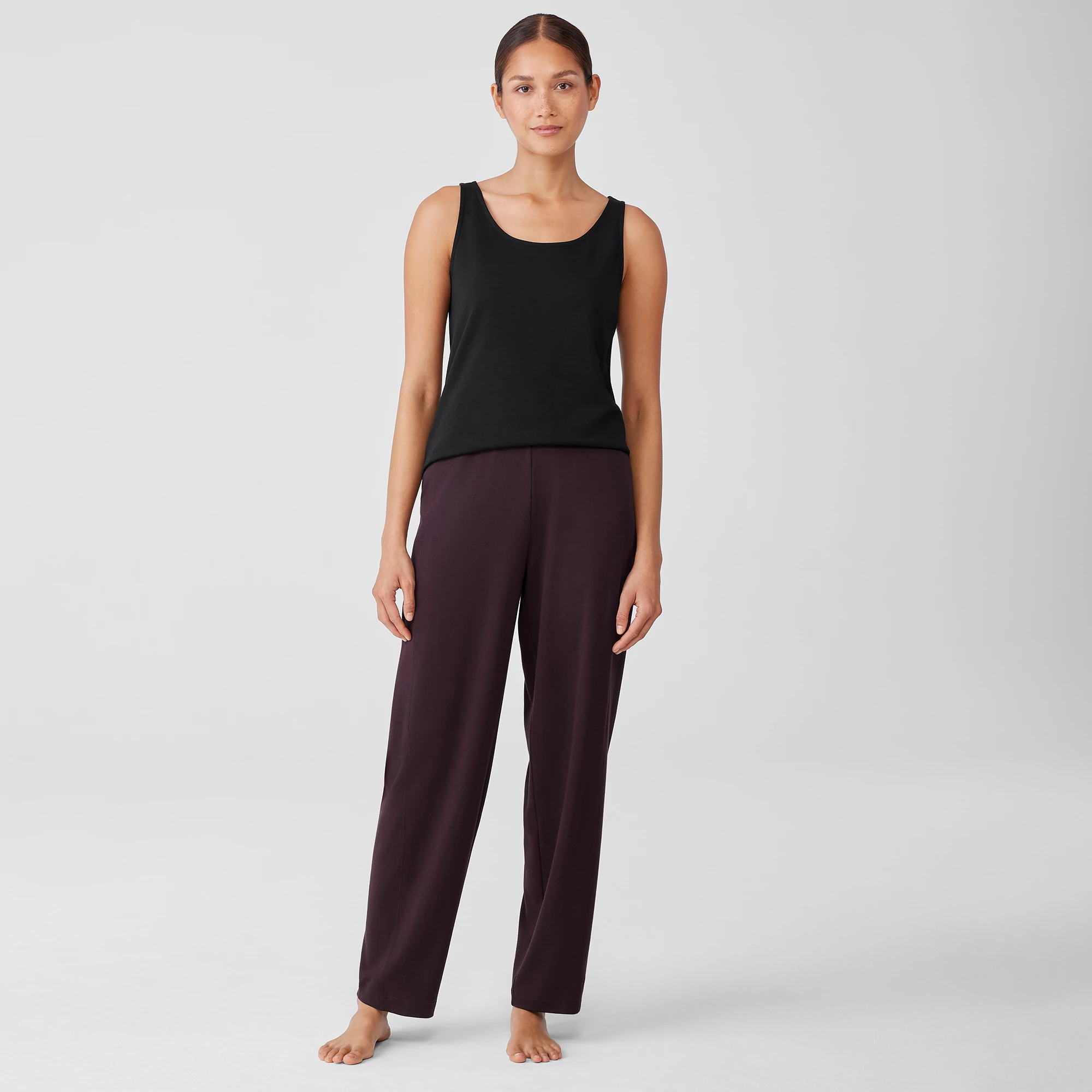 Organic Cotton Interlock Lantern Sleep Pant | EILEEN FISHER