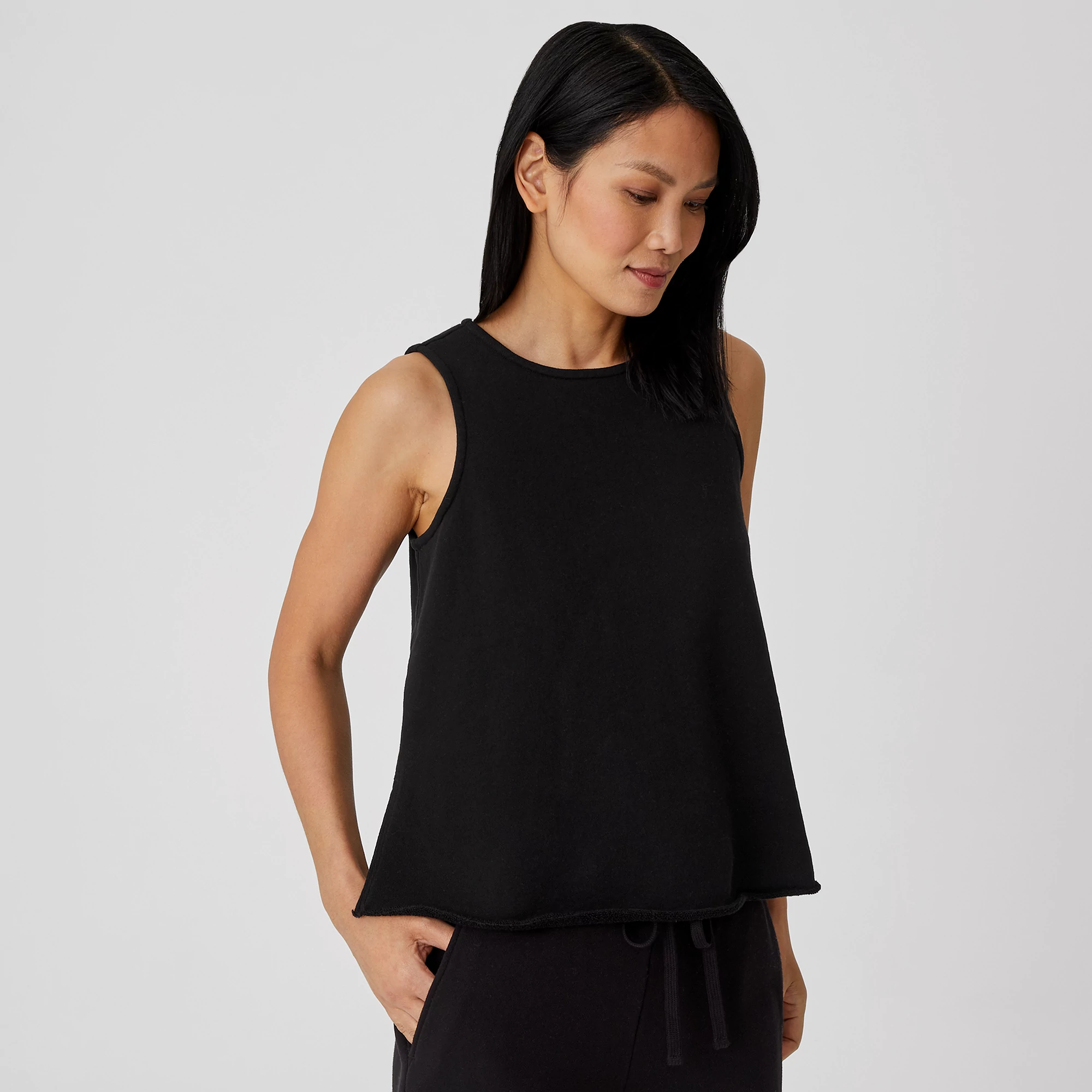 Organic Cotton French Terry Tank | EILEEN FISHER