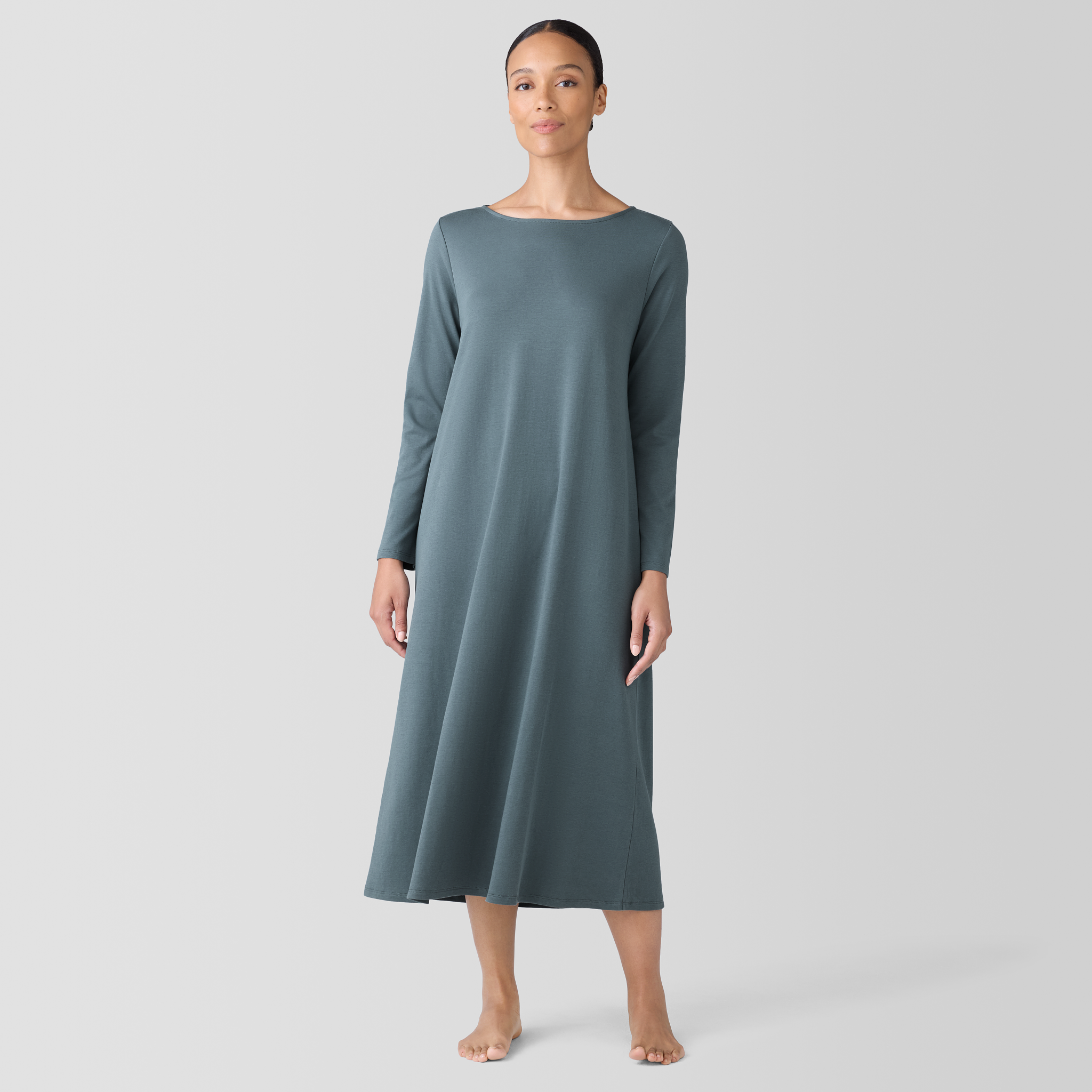 Organic Cotton Interlock Sleep Dress | EILEEN FISHER