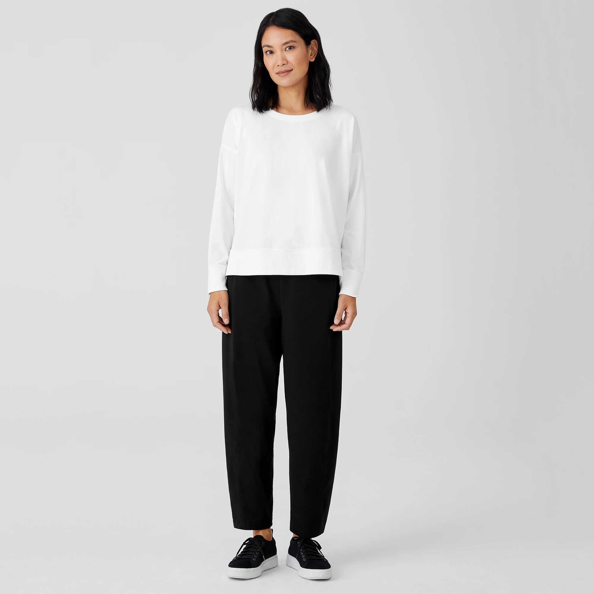 Traceable Cotton Jersey Lantern Pant | EILEEN FISHER