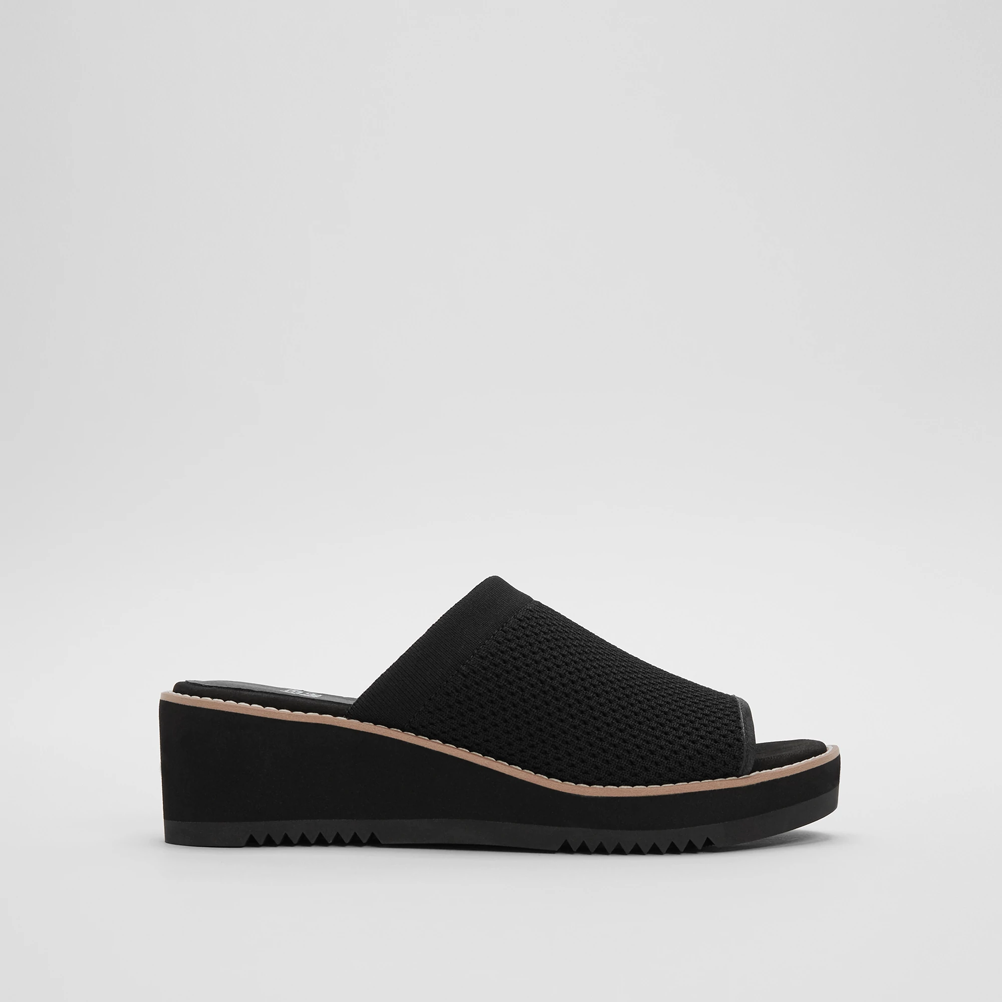 Telly Recycled Stretch Knit Wedge Sandal | EILEEN FISHER