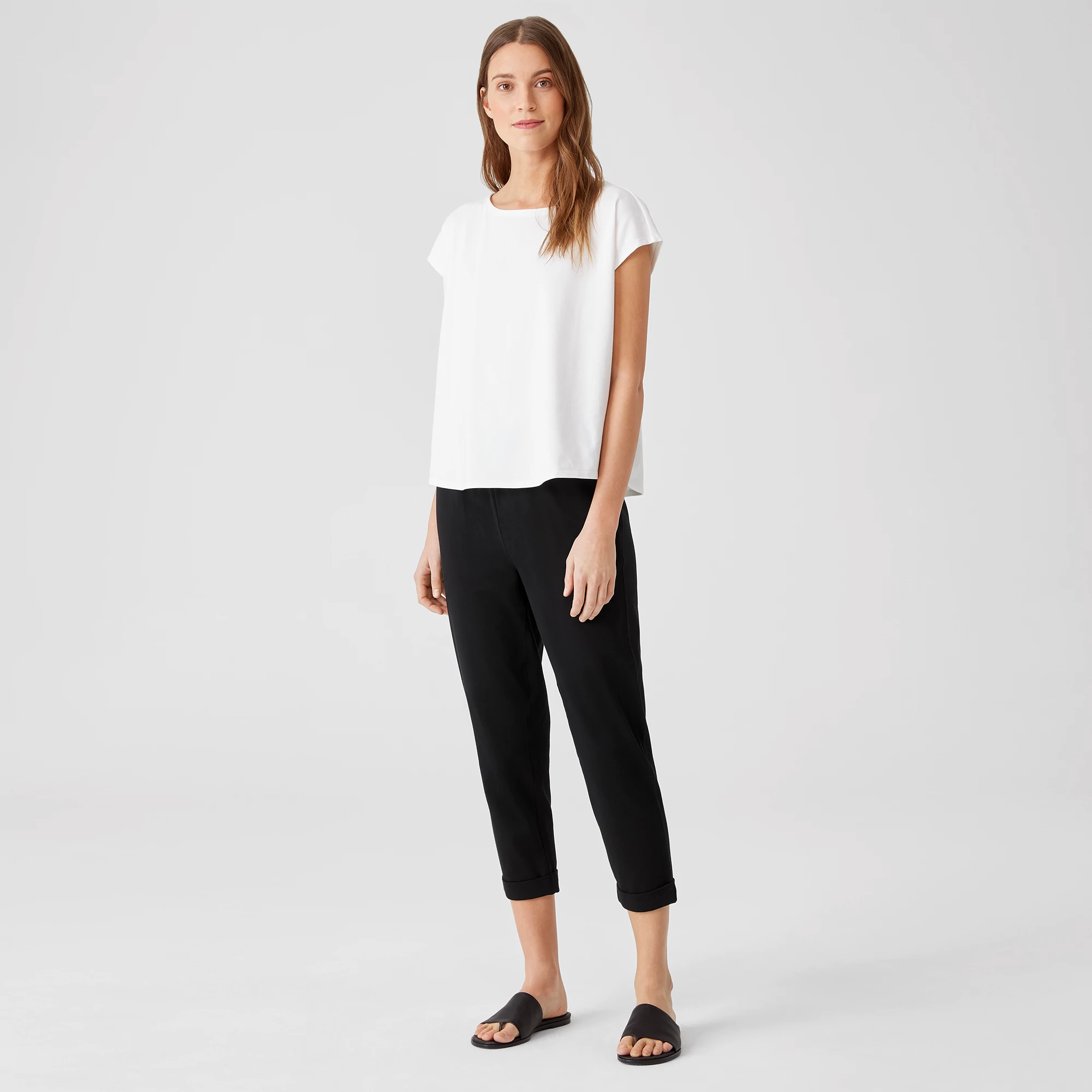 Traceable Cotton Jersey Pant | EILEEN FISHER