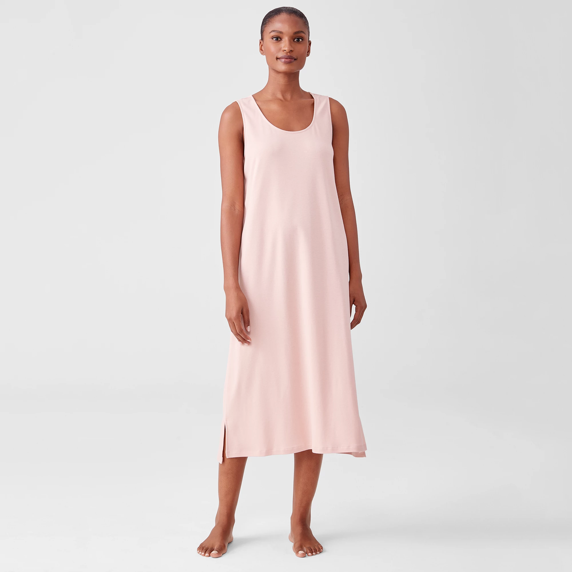 Organic Cotton Interlock Tank Sleep Dress | EILEEN FISHER