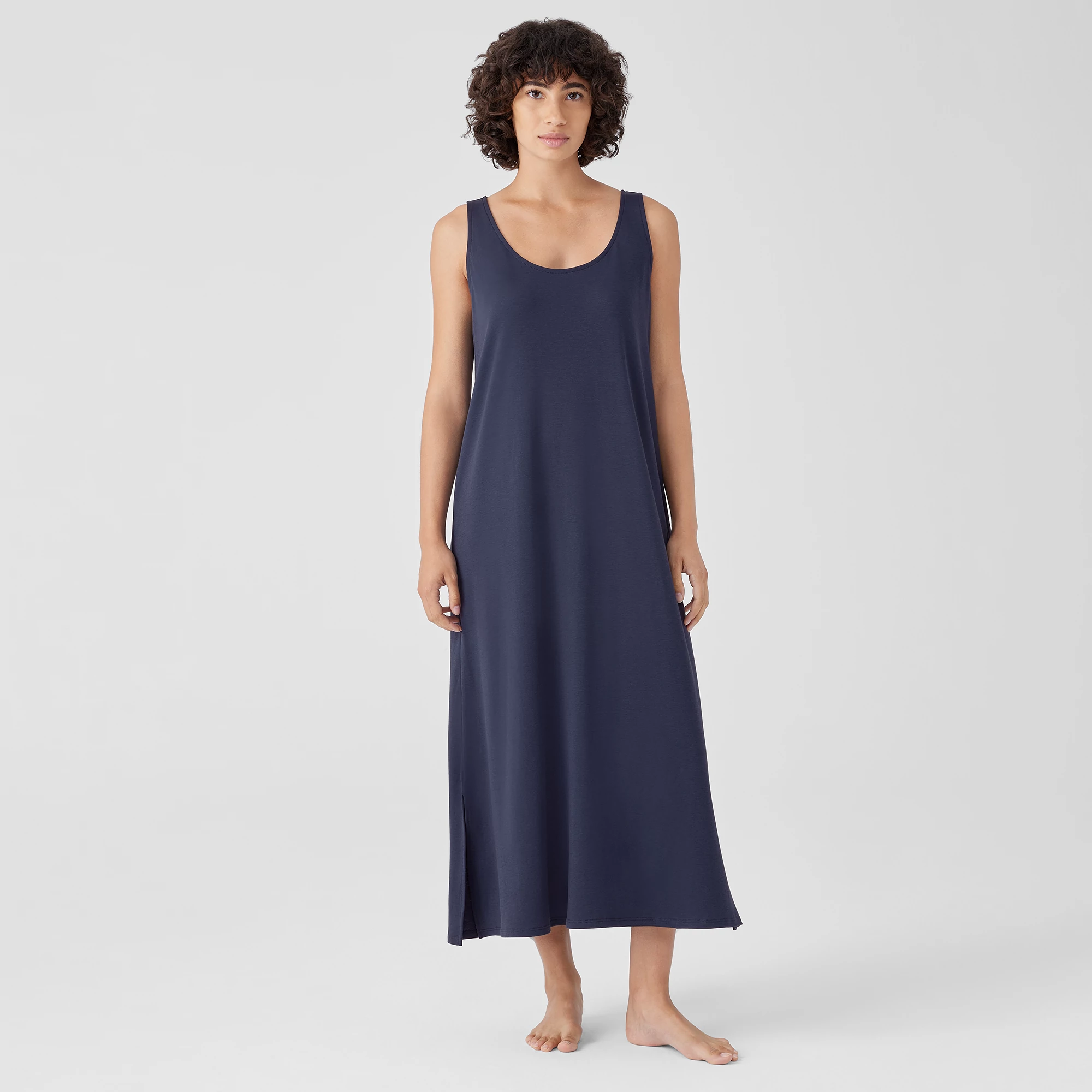 Organic Cotton Interlock Tank Sleep Dress | EILEEN FISHER