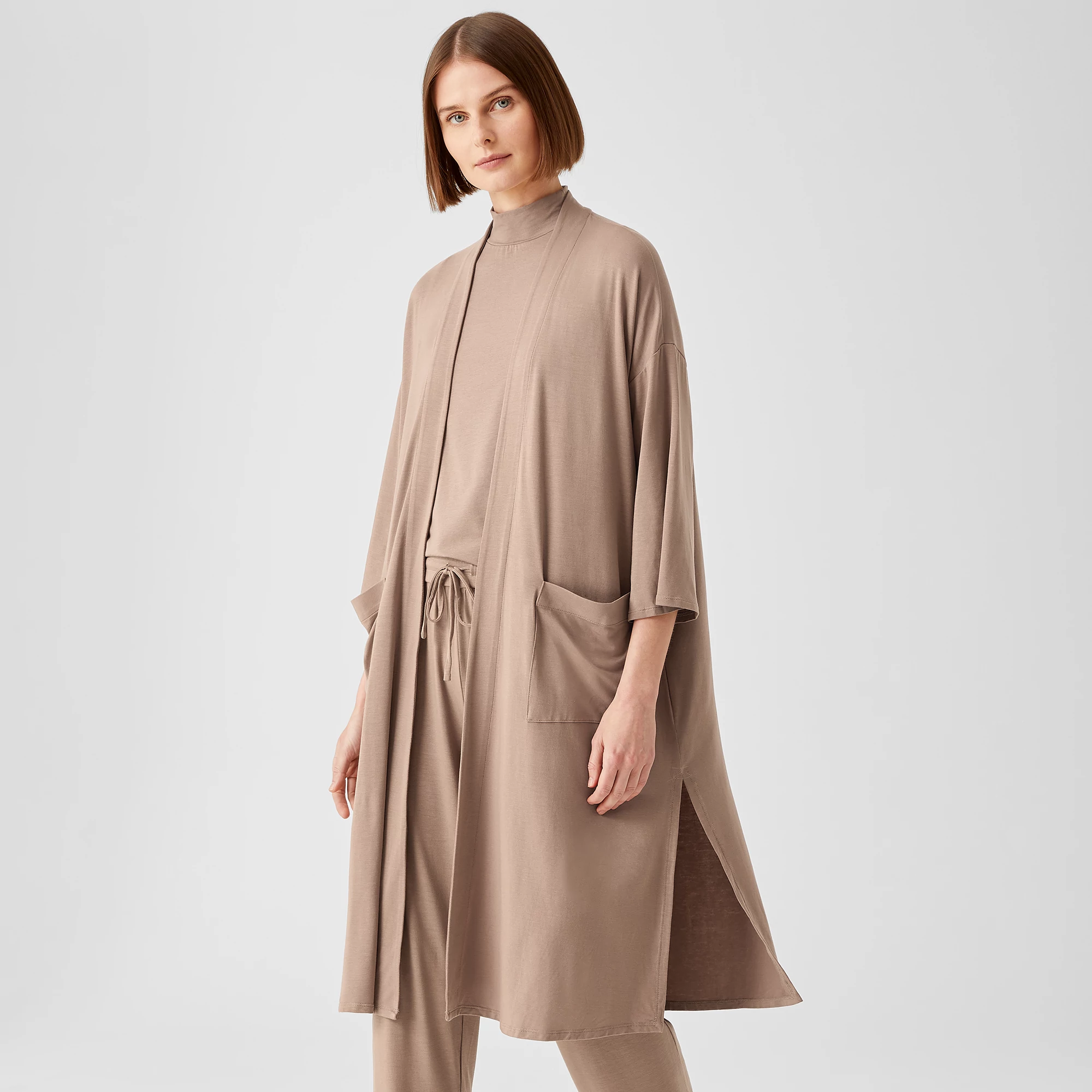 Fine Jersey Elbow-Sleeve Jacket | EILEEN FISHER