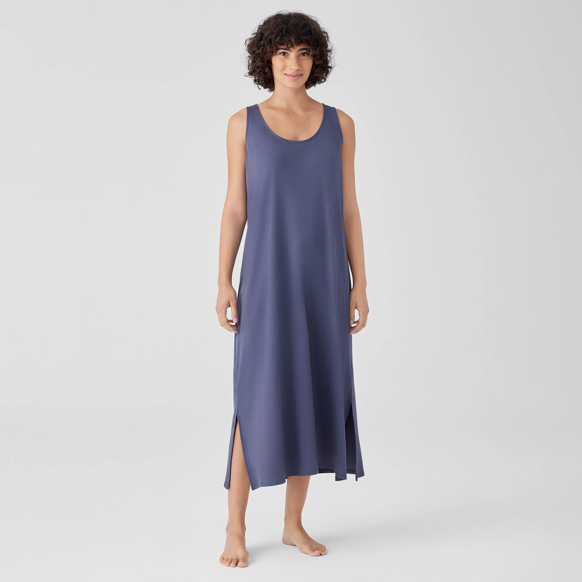 Organic Cotton Interlock Tank Sleep Dress | EILEEN FISHER